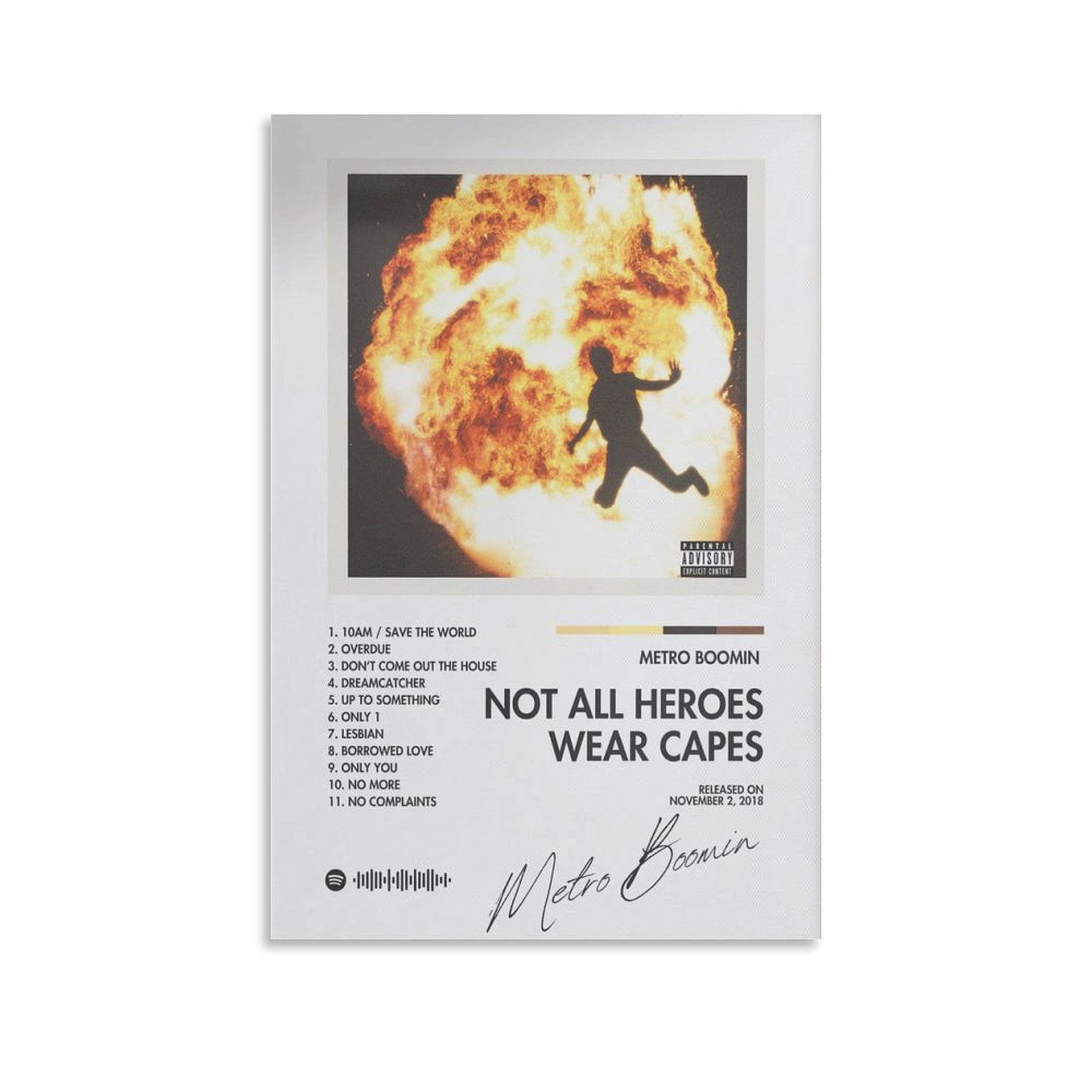 Rapper Metro Singer Boomin Rap Hip Hop NOT ALL HEROES WEAR CAPES Music ...