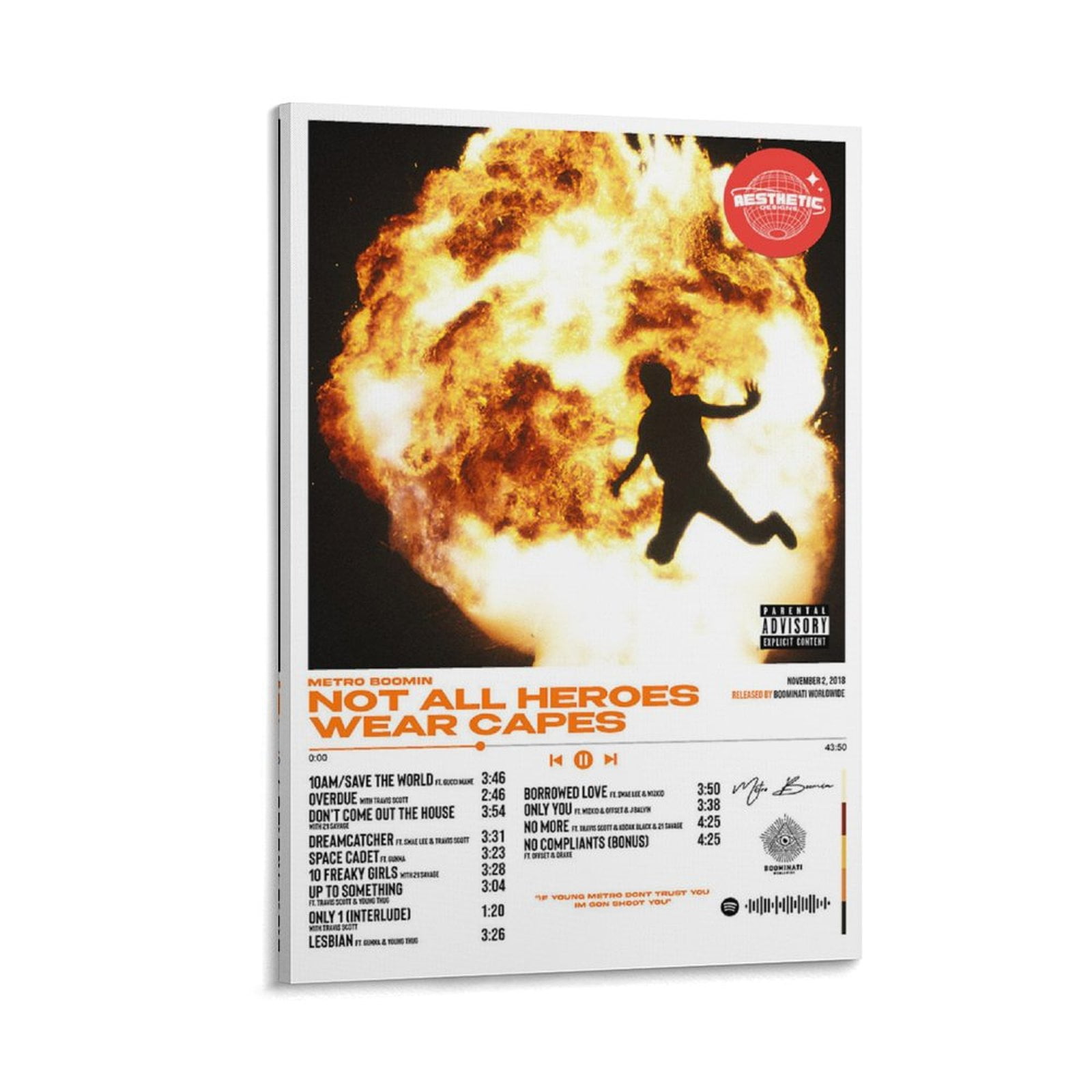 Rapper Metro Singer Boomin Rap Hip Hop NOT ALL HEROES WEAR CAPES Music ...