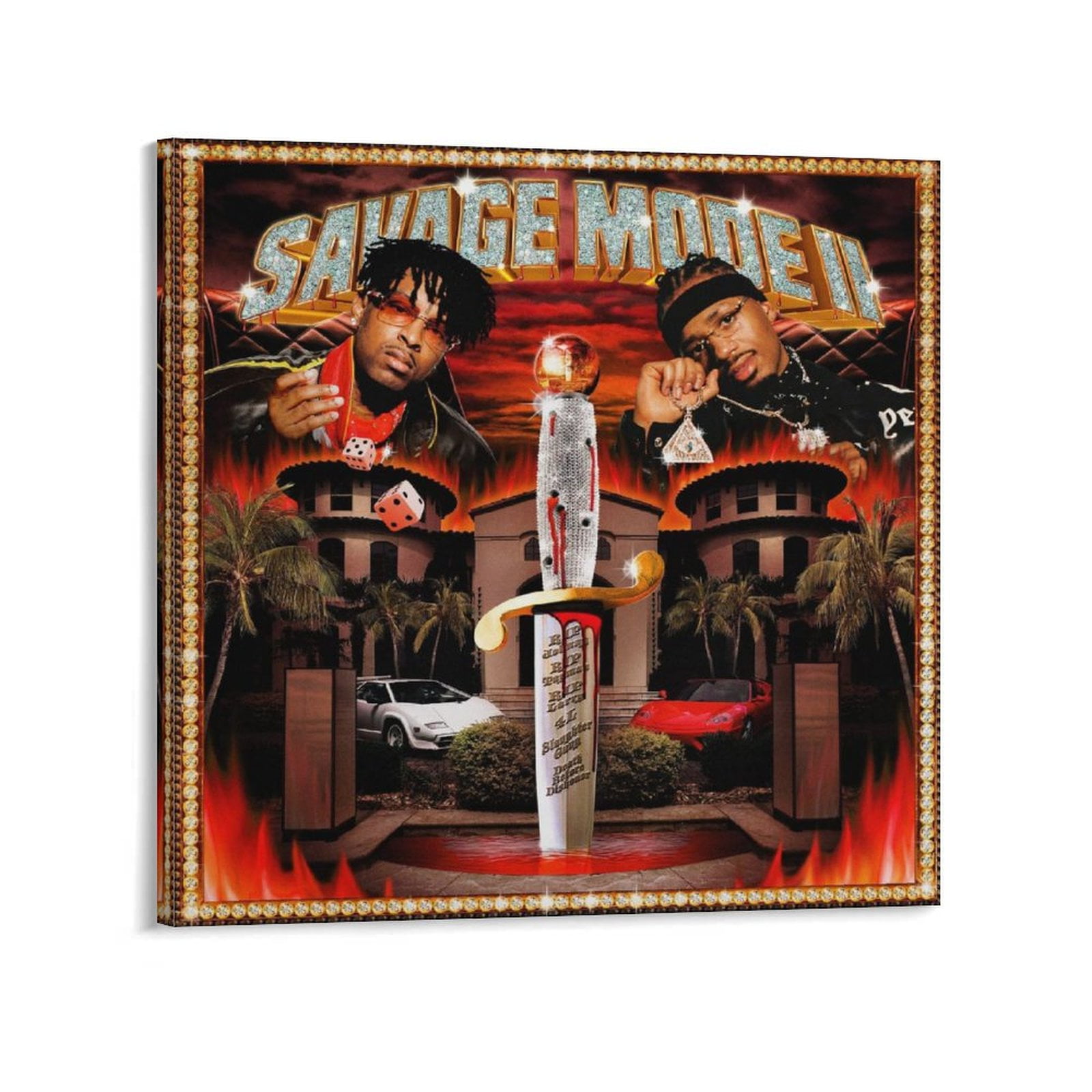Rapper Metro Singer Boomin Rap Hip Hop SAVAGE MODE II Music Album Cover ...