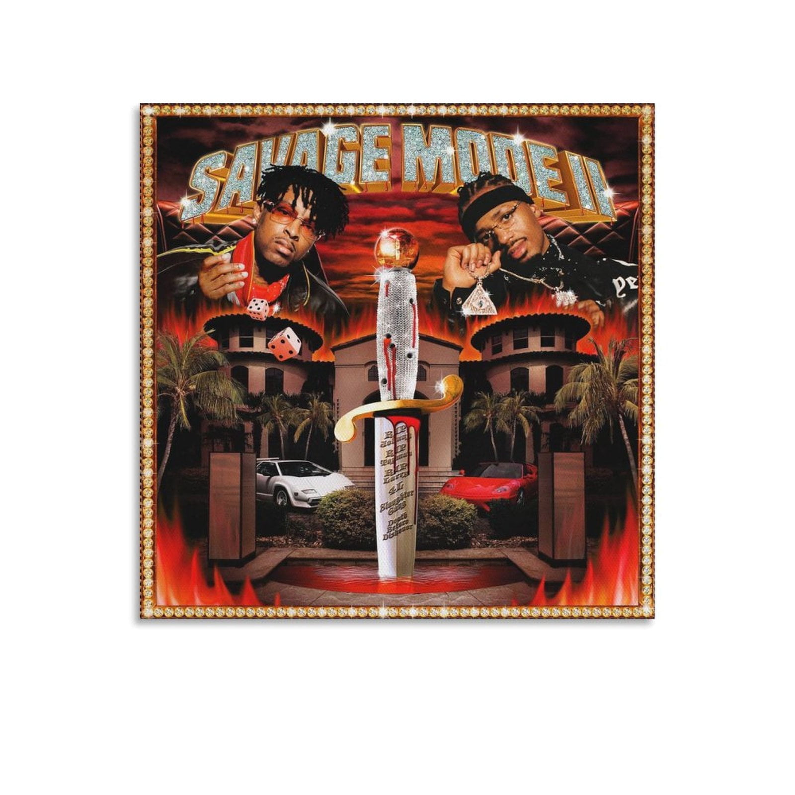 Rapper Metro Singer Boomin Rap Hip Hop SAVAGE MODE II Music Album Cover ...