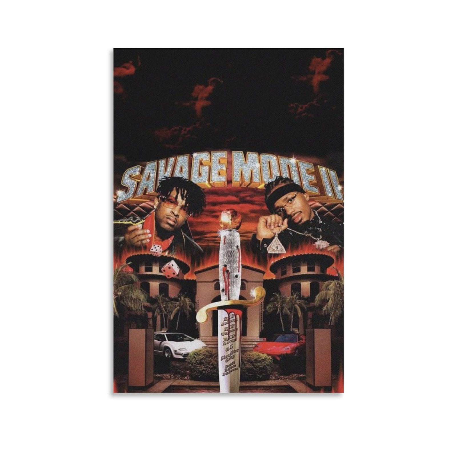 Rapper Metro Singer Boomin Rap Hip Hop SAVAGE MODE II Music Album Cover ...