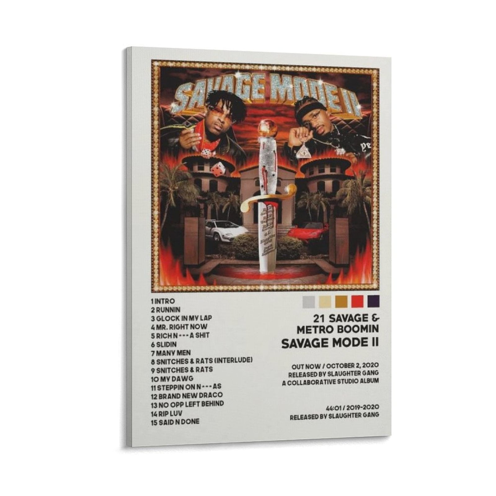 Rapper Metro Singer Boomin Rap Hip Hop SAVAGE MODE II Music Album Cover ...