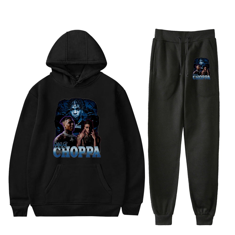 Rapper NLE Choppa Merch Hoodie & Pant Sets Unisex Two Pieces Suit Hot ...