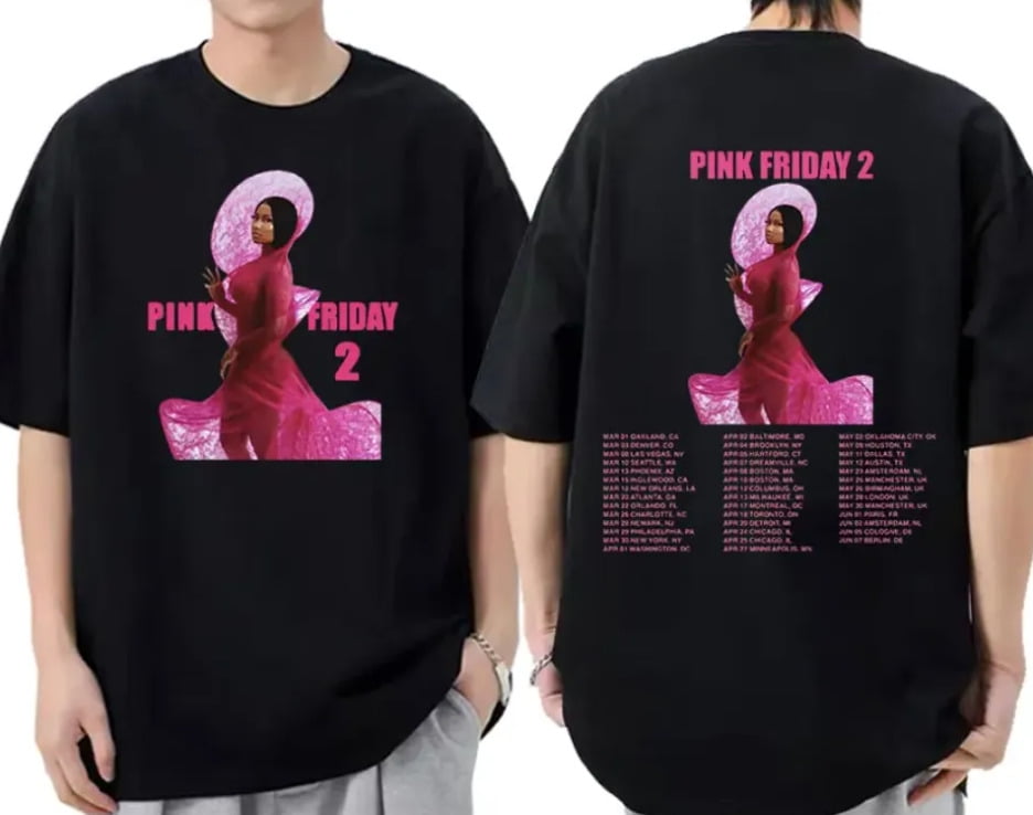 Rapper Nicki Minaj Pink Friday 2 2024 World Tour T Shirt shirt ...