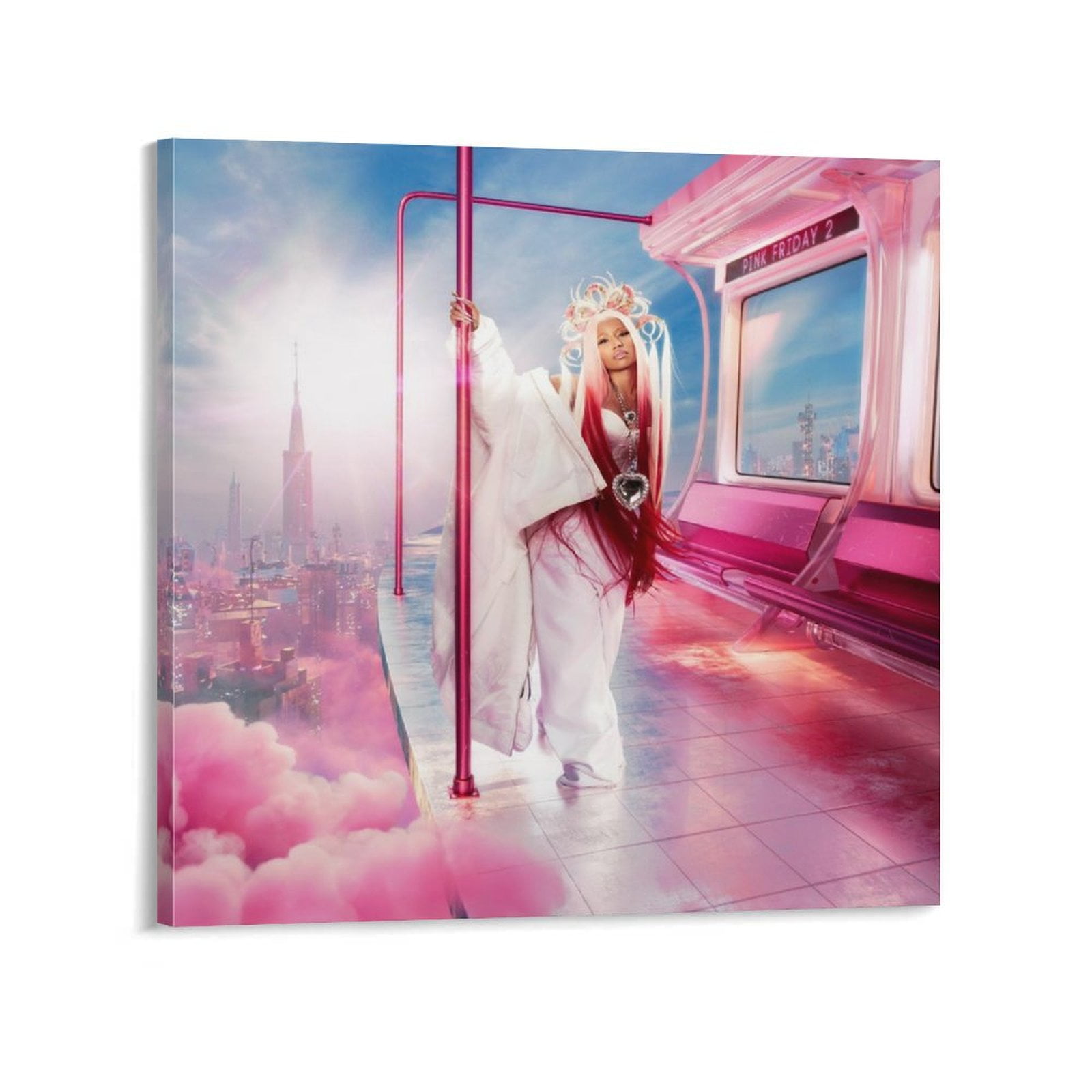 Rapper Nicki Poster Minaj Rap Hip Hop Pink Friday 2 Music Album Cover ...