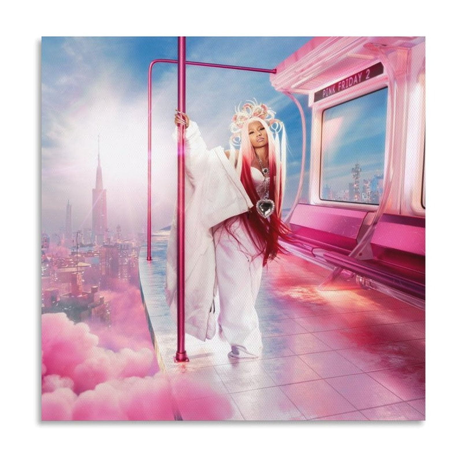 Rapper Nicki Poster Minaj Rap Hip Hop Pink Friday 2 Music Album Cover ...