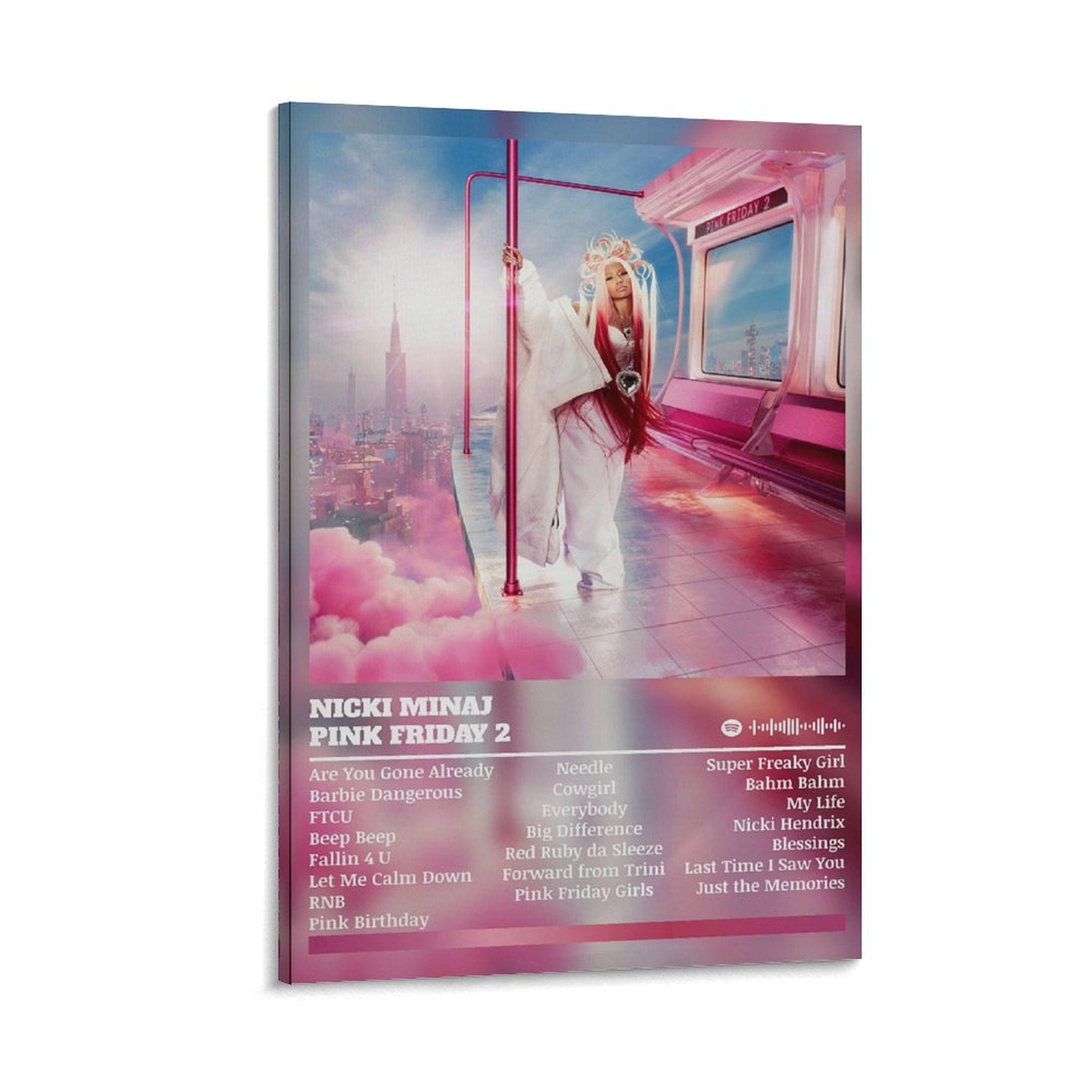 Rapper Nicki Poster Minaj Rap Hip Hop Pink Friday 2 Music Album Cover ...