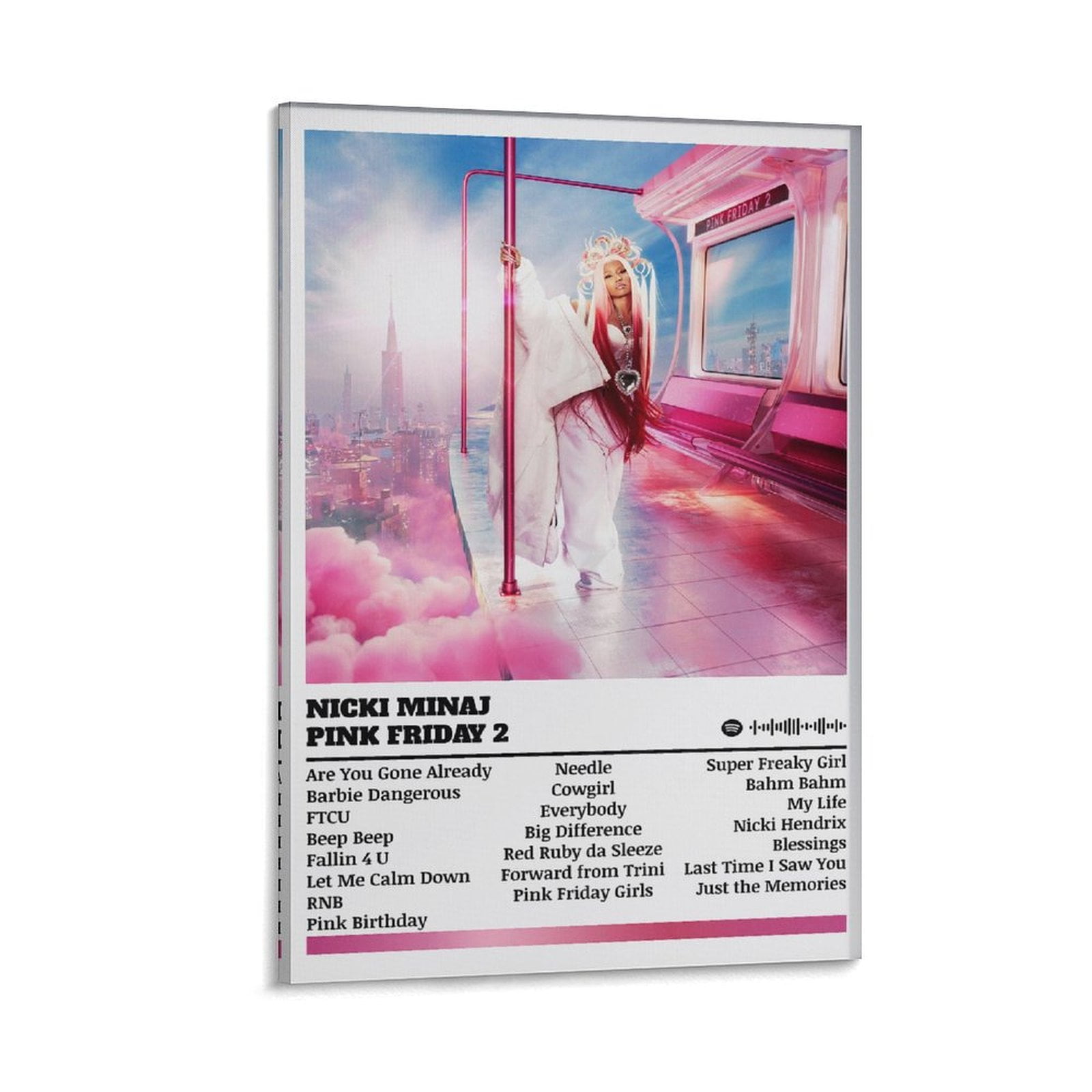 Rapper Nicki Poster Minaj Rap Hip Hop Pink Friday 2 Music Album Cover Posters (7) Art Poster ...