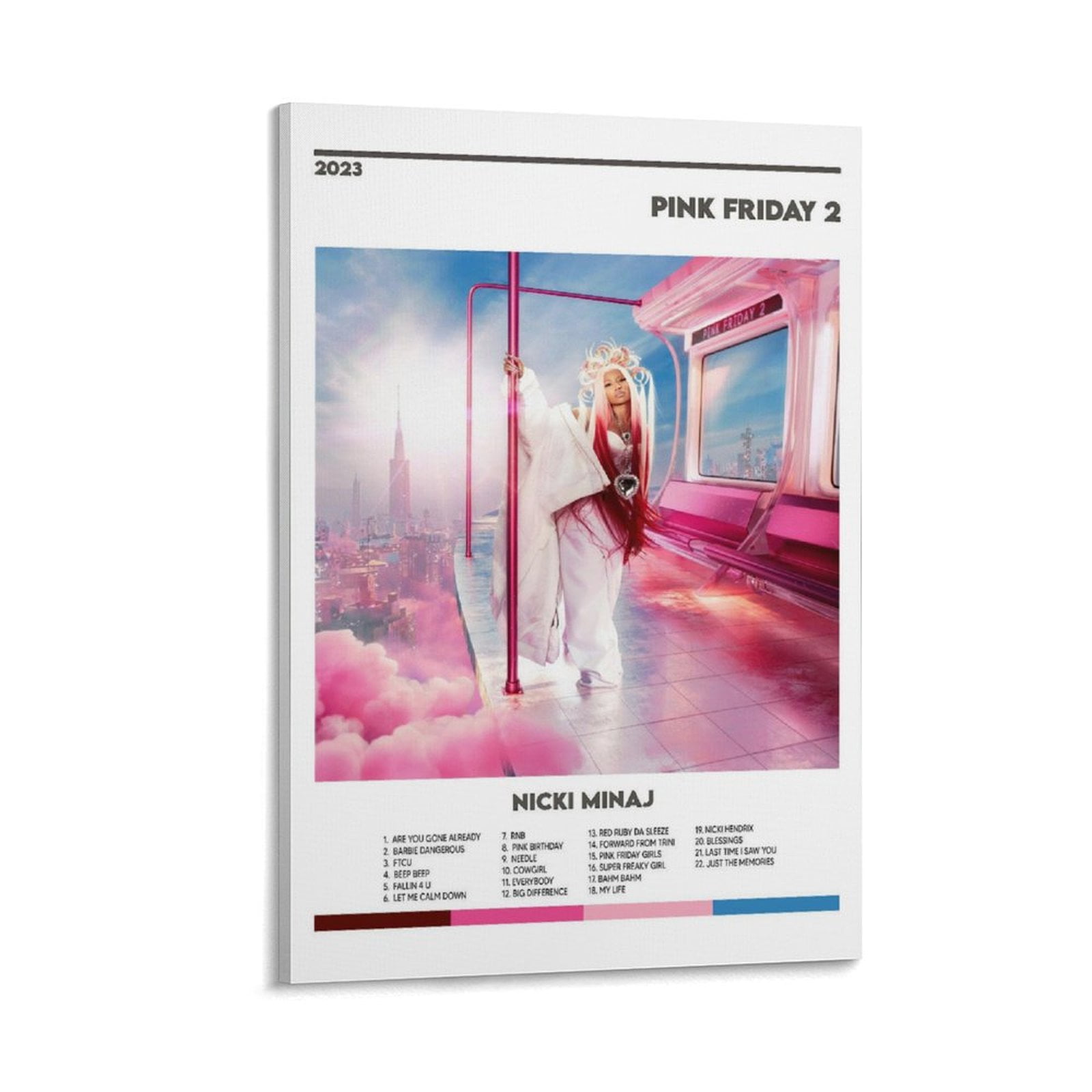 Rapper Nicki Poster Minaj Rap Hip Hop Pink Friday 2 Music Album Cover ...