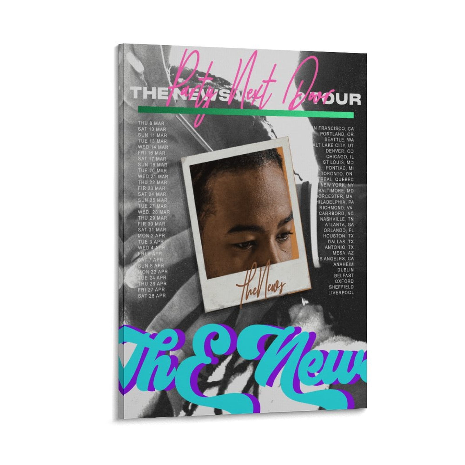 Rapper Party-NextDoor R&B Rap Hip Hop Singer Art Poster (3) Poster Cool ...