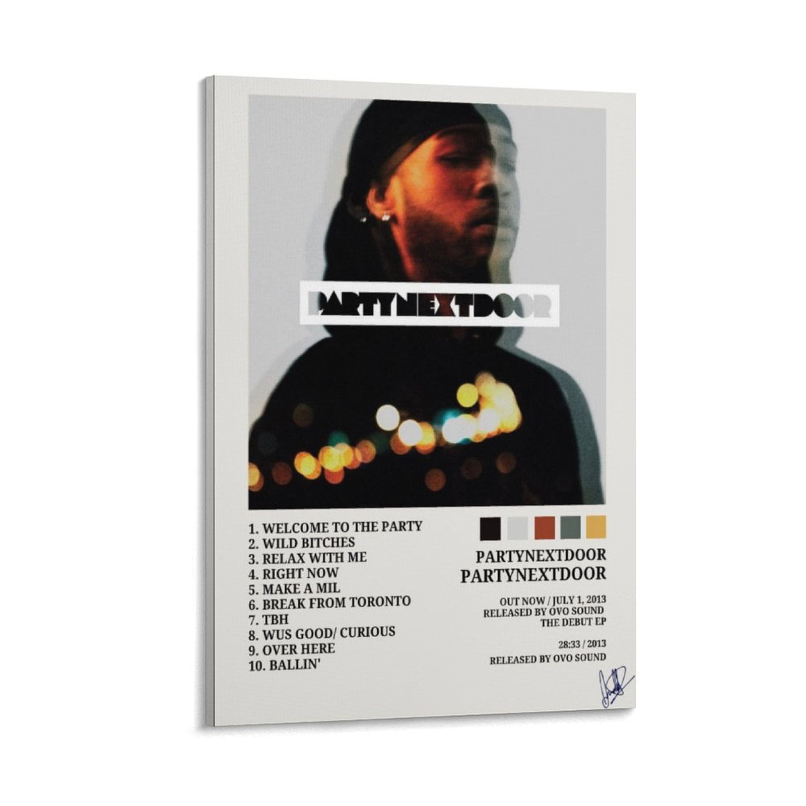 Rapper Party-NextDoor R&B Rap Hip Hop Singer P1 Music Album Cover Poster (3) Print Photo Art ...