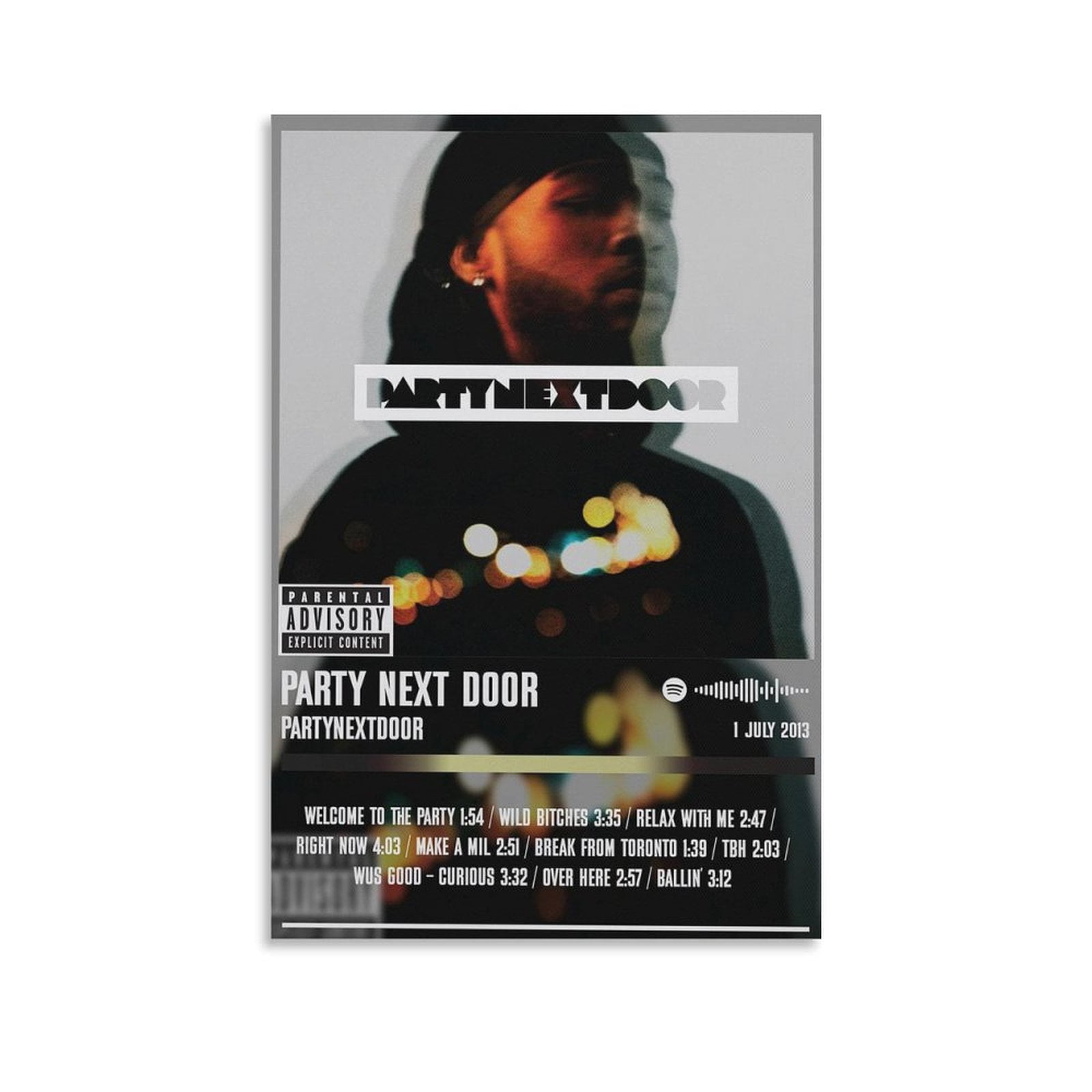 Rapper Party-NextDoor R&B Rap Hip Hop Singer P1 Music Album Cover ...