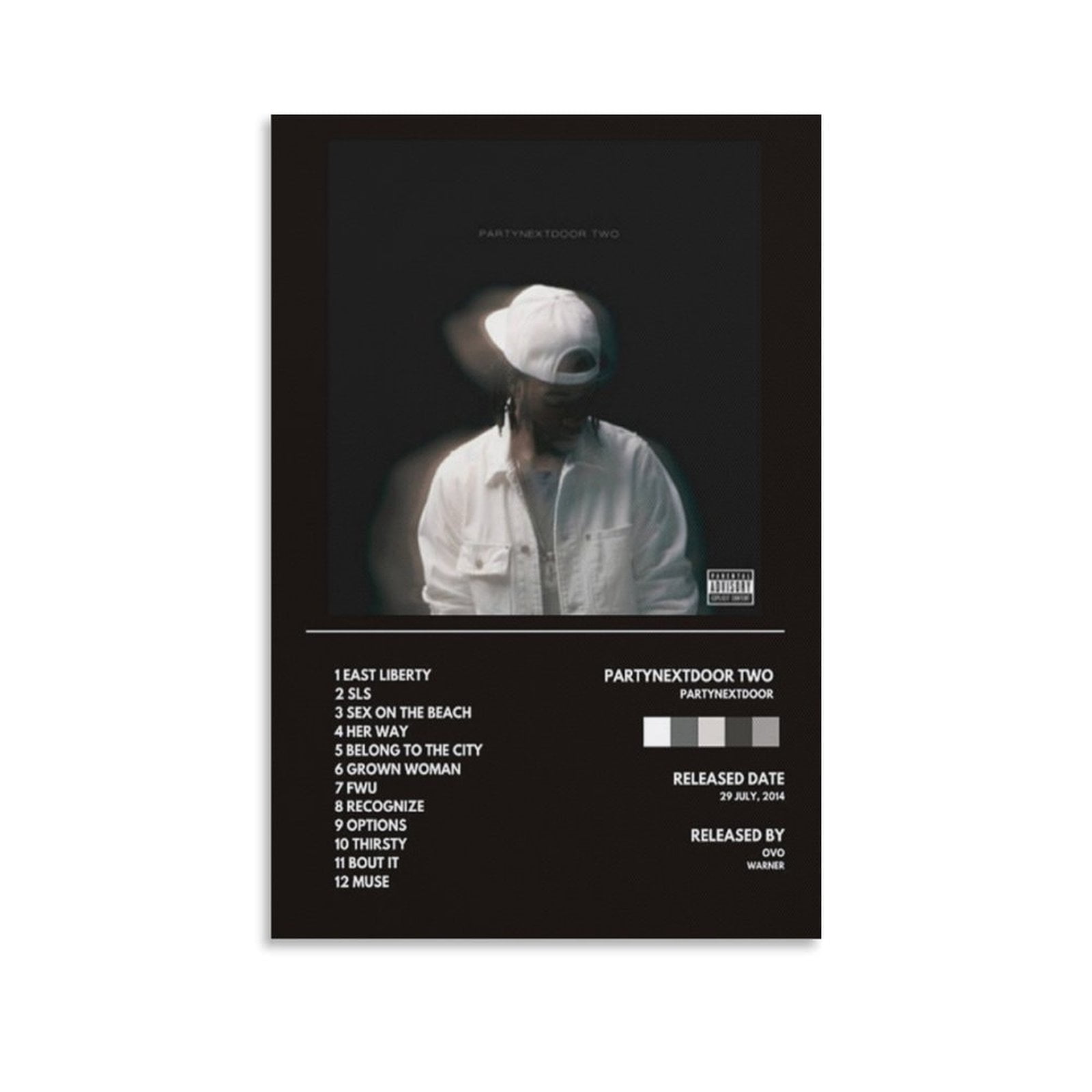 Rapper Party-NextDoor R&B Rap Hip Hop Singer P2 Music Album Cover ...