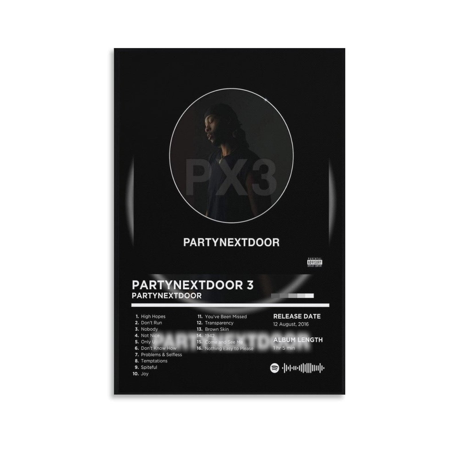 Rapper Party-NextDoor R&B Rap Hip Hop Singer P3 Music Album Cover ...