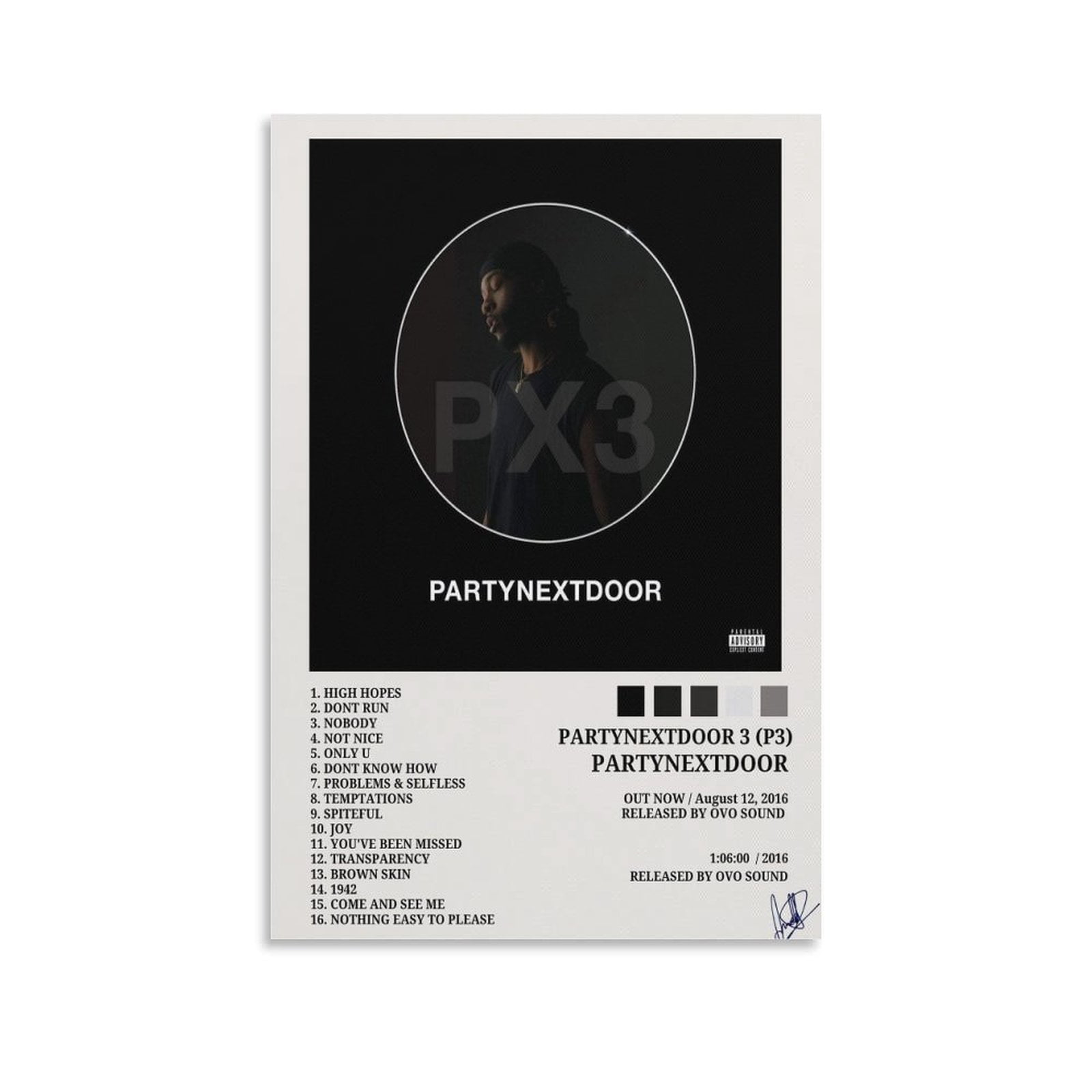 Rapper Party-NextDoor R&B Rap Hip Hop Singer P3 Music Album Cover ...