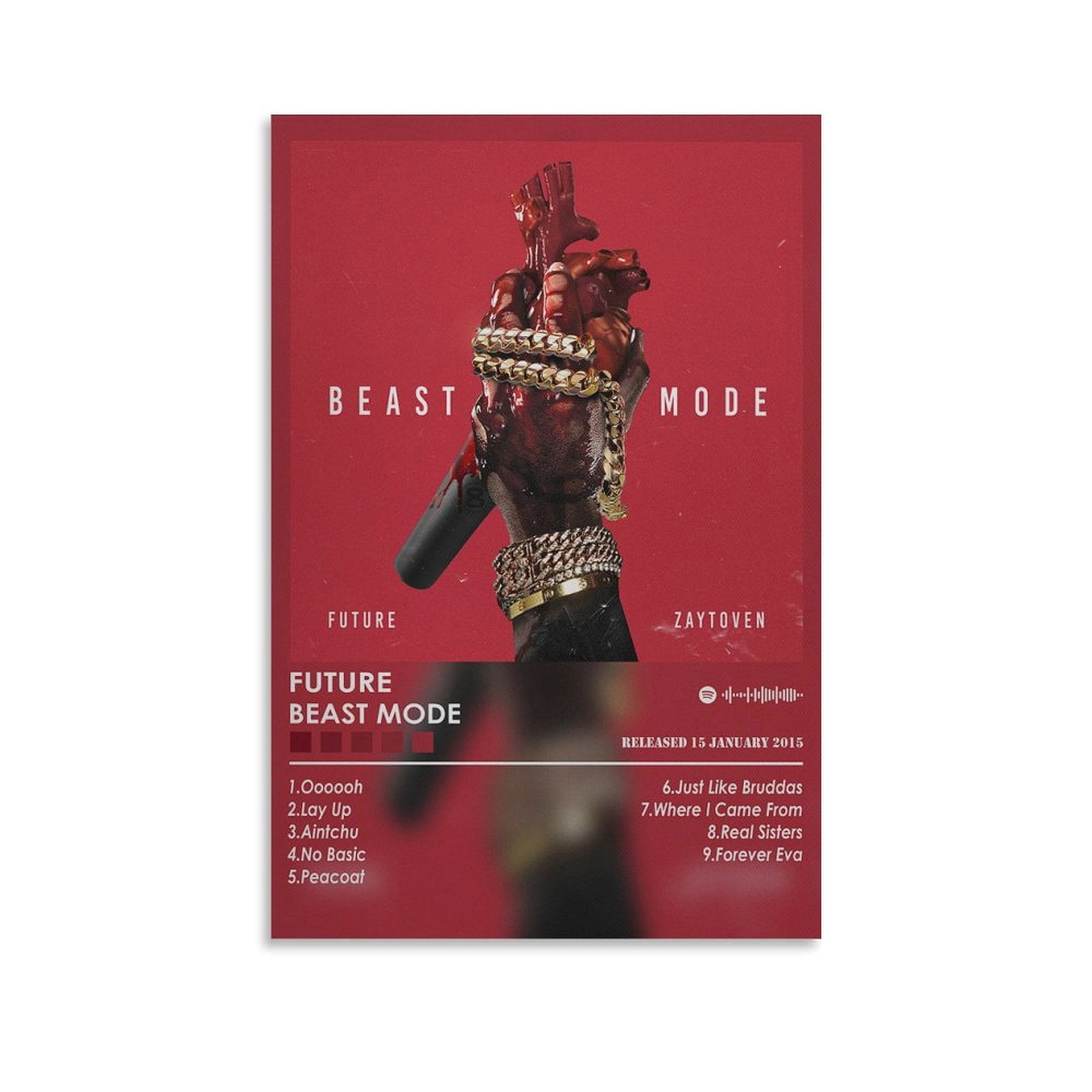 Rapper Poster Future Rap Hip Hop BEAST MODE Music Album Cover Posters ...
