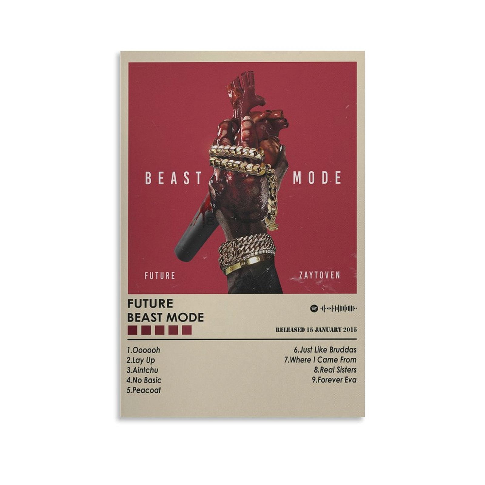 Rapper Poster Future Rap Hip Hop BEAST MODE Music Album Cover Posters ...