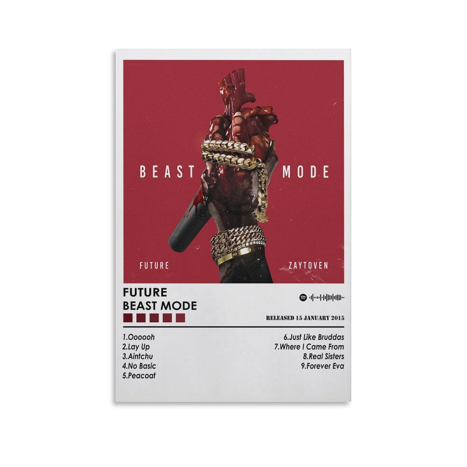 Rapper Poster Future Rap Hip Hop BEAST MODE Music Album Cover Posters ...