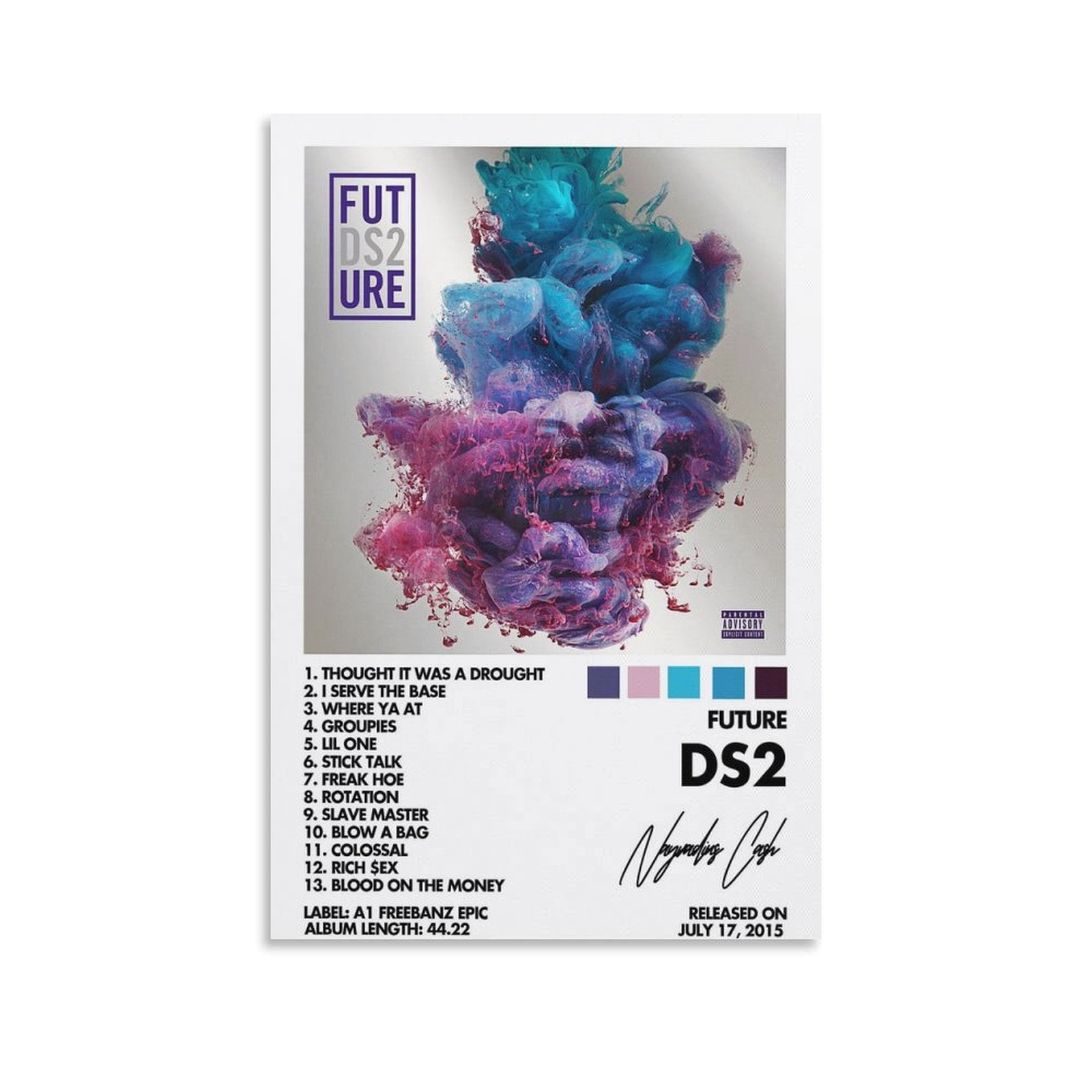 Rapper Poster Future Rap Hip Hop DS2 (Deluxe) Music Album Cover Posters ...