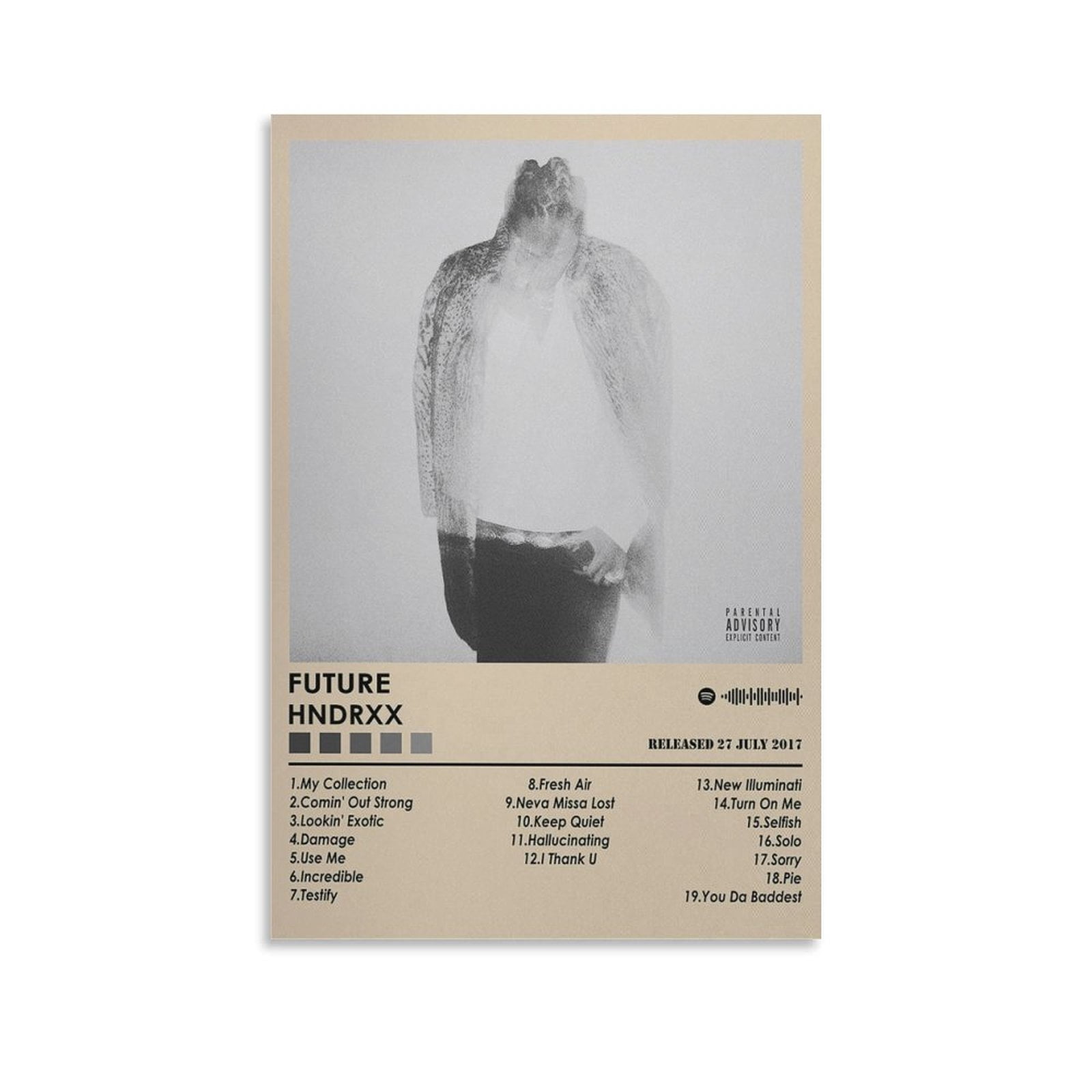 Rapper Poster Future Rap Hip Hop HNDRXX Music Album Cover Posters (2 ...