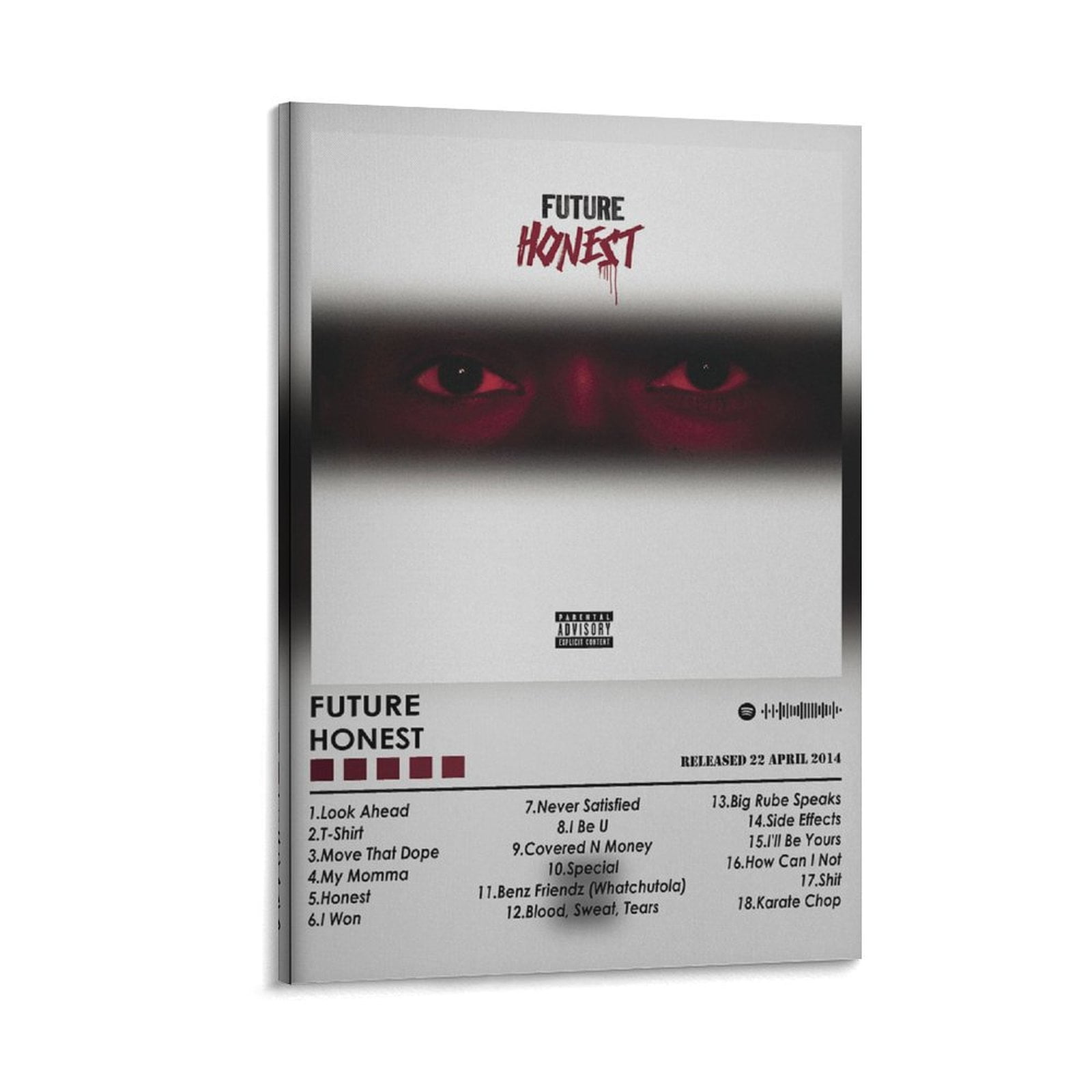 Rapper Poster Future Rap Hip Hop HONEST Music Album Cover Posters (1 ...