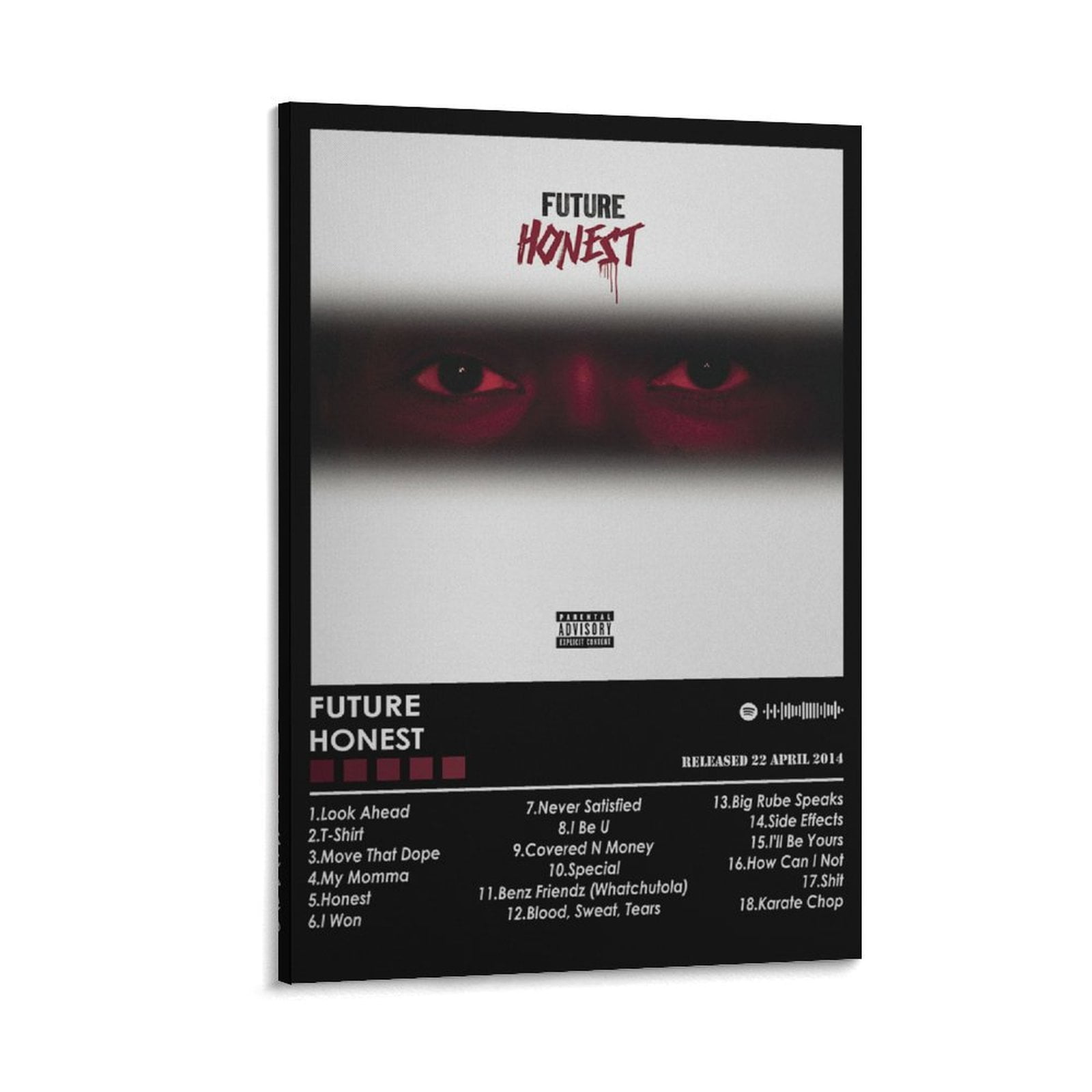 Rapper Poster Future Rap Hip Hop HONEST Music Album Cover Posters (2 ...