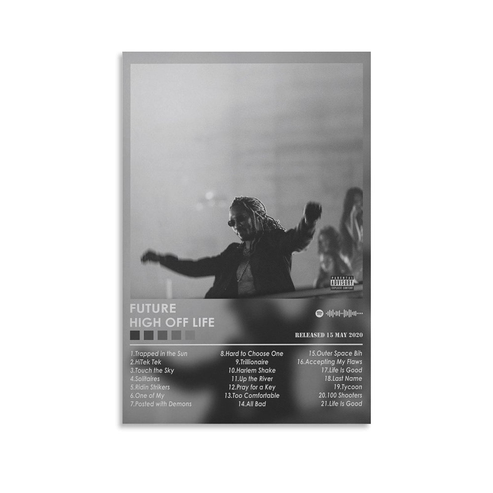 Rapper Poster Future Rap Hip Hop High Off Life Music Album Cover ...