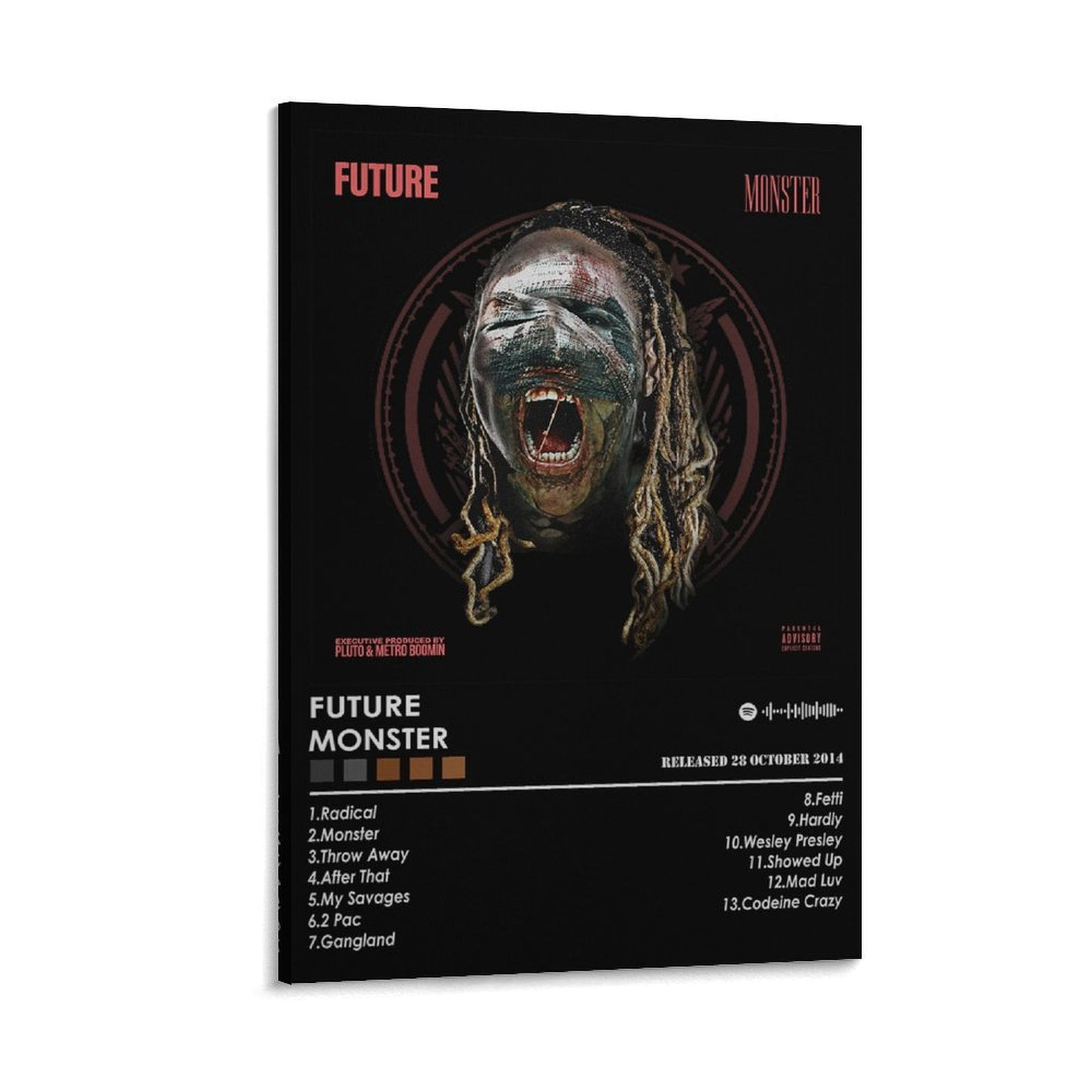 Rapper Poster Future Rap Hip Hop Monster Music Album Cover Posters (2 ...