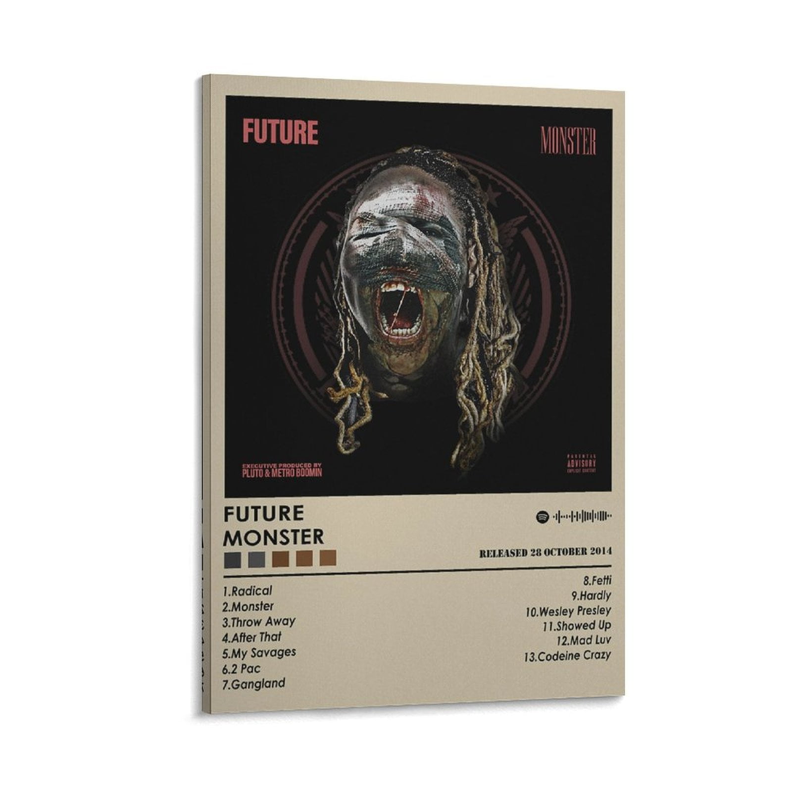Rapper Poster Future Rap Hip Hop Monster Music Album Cover Posters (3 ...