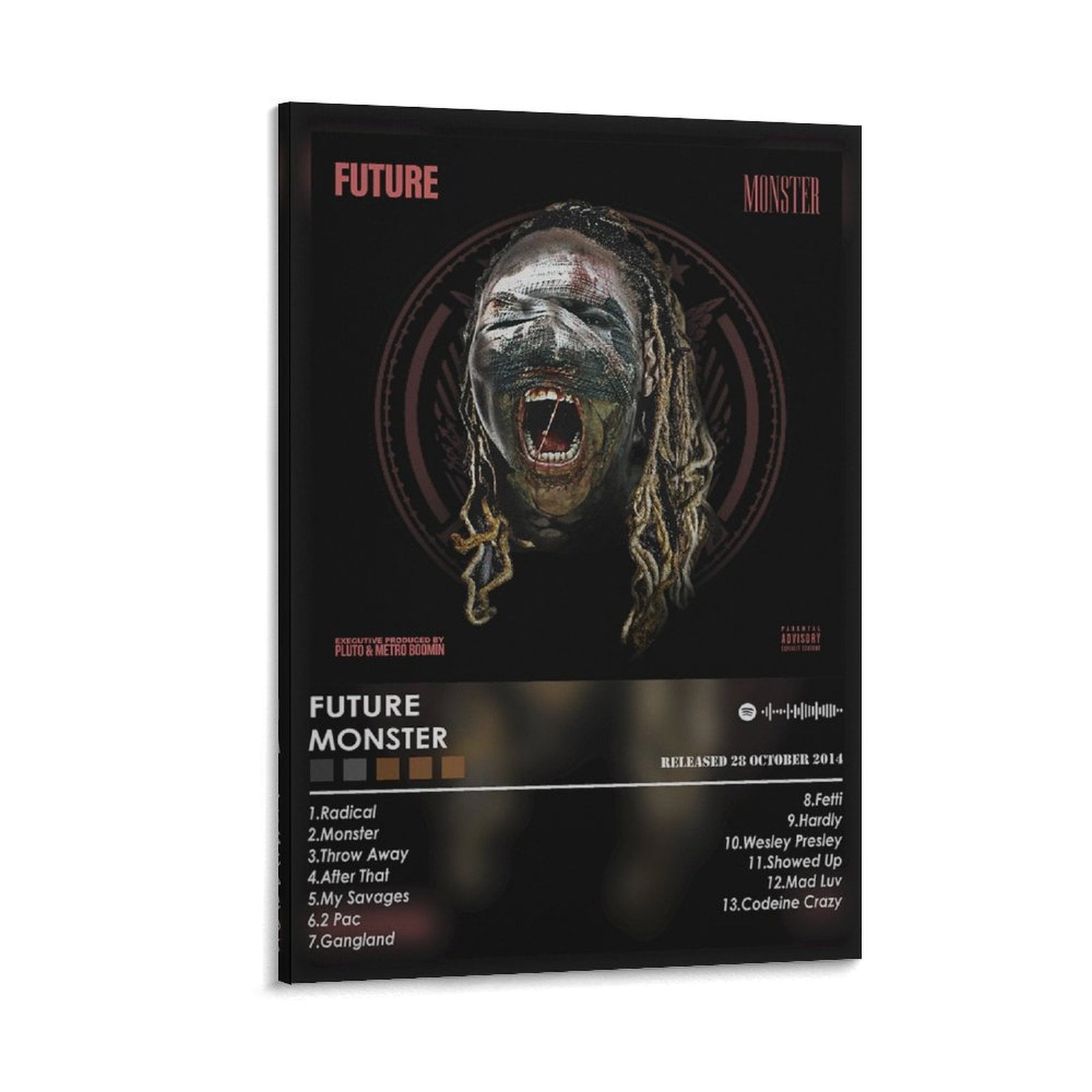 Rapper Poster Future Rap Hip Hop Monster Music Album Cover Posters (5 ...