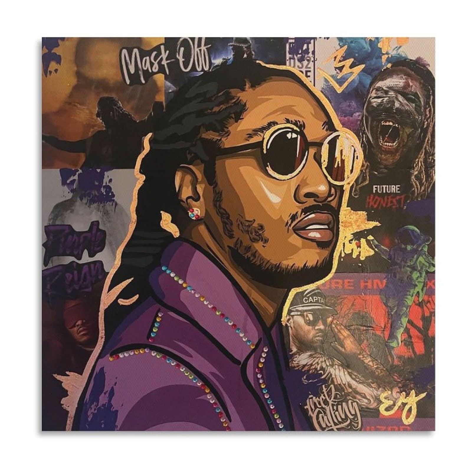 Rapper Poster Future Rap Hip Hop Music Singer Art Posters (11) Painting ...