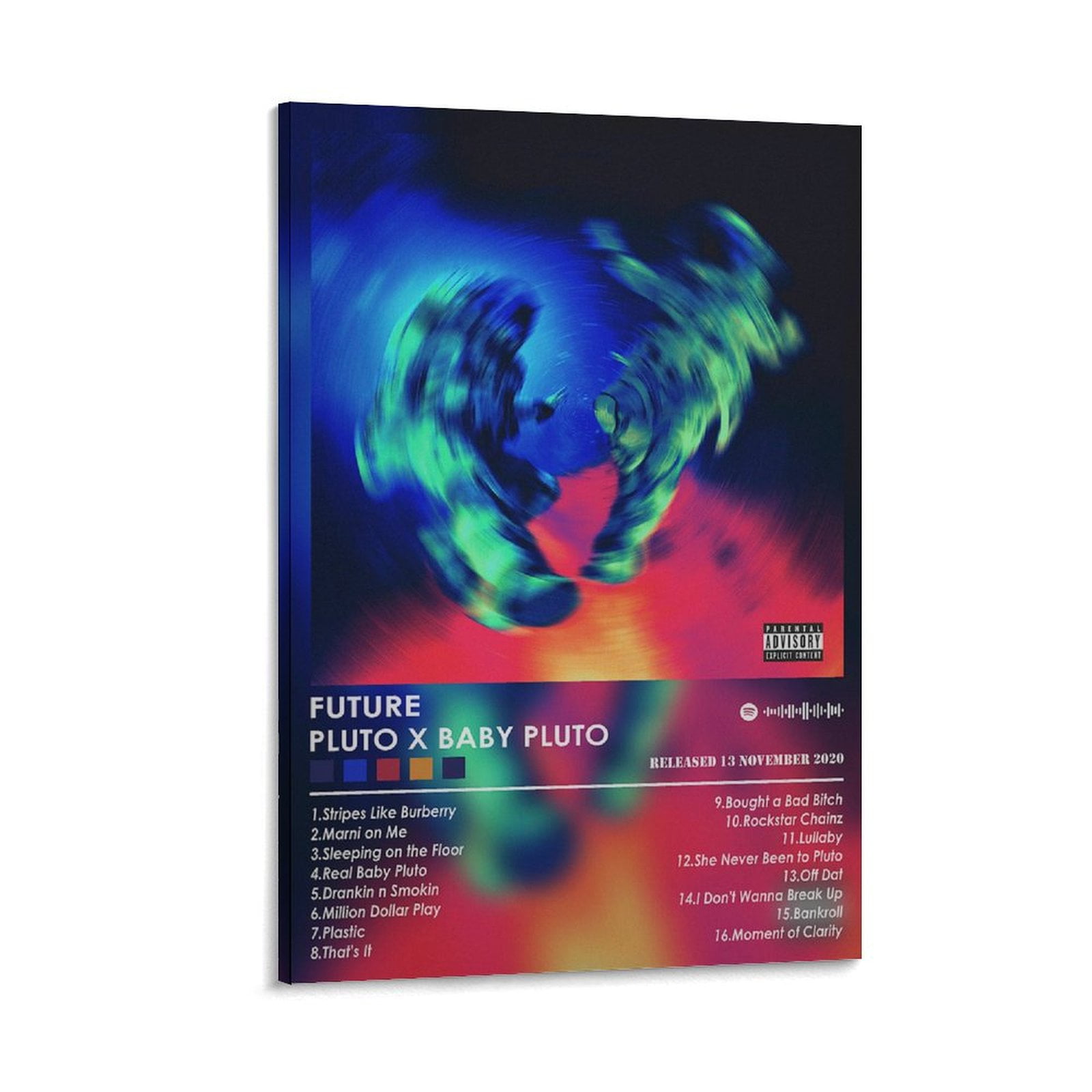 Rapper Poster Future Rap Hip Hop PLUTO X BABY PLUTO Music Album Cover ...