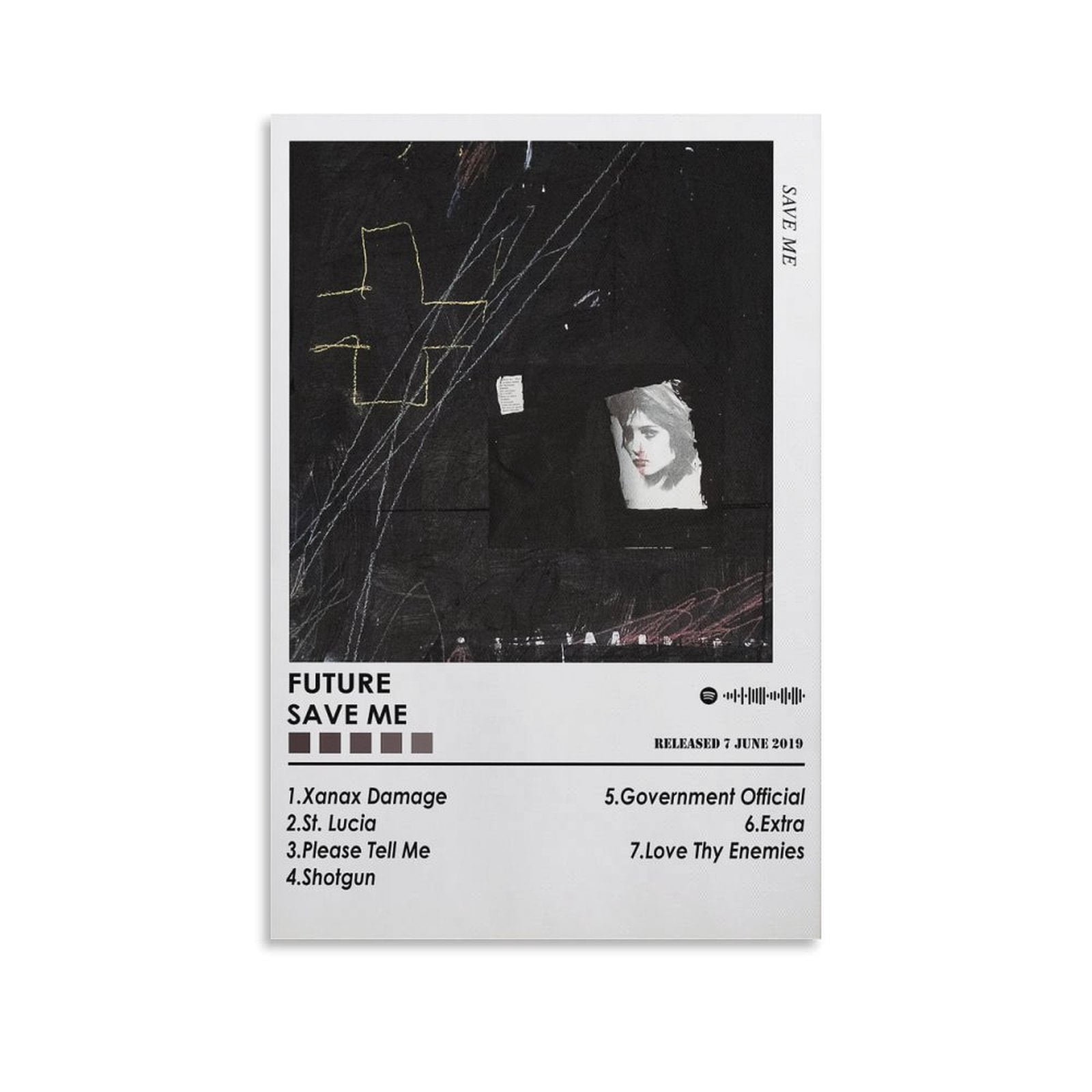 Rapper Poster Future Rap Hip Hop SAVE ME Music Album Cover Posters (2 ...