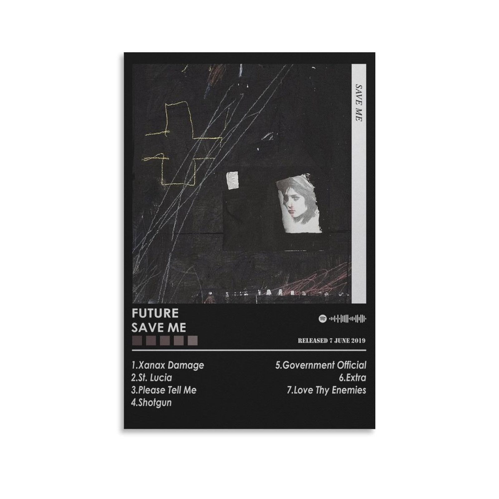 Rapper Poster Future Rap Hip Hop SAVE ME Music Album Cover Posters (4 ...