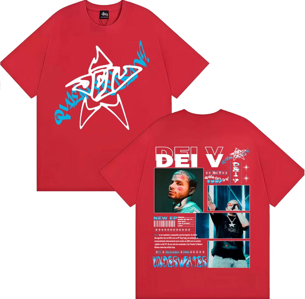 Rapper Quien Es Dei V? Underwater 2025 Tour T-shirt Men's Clothing ...