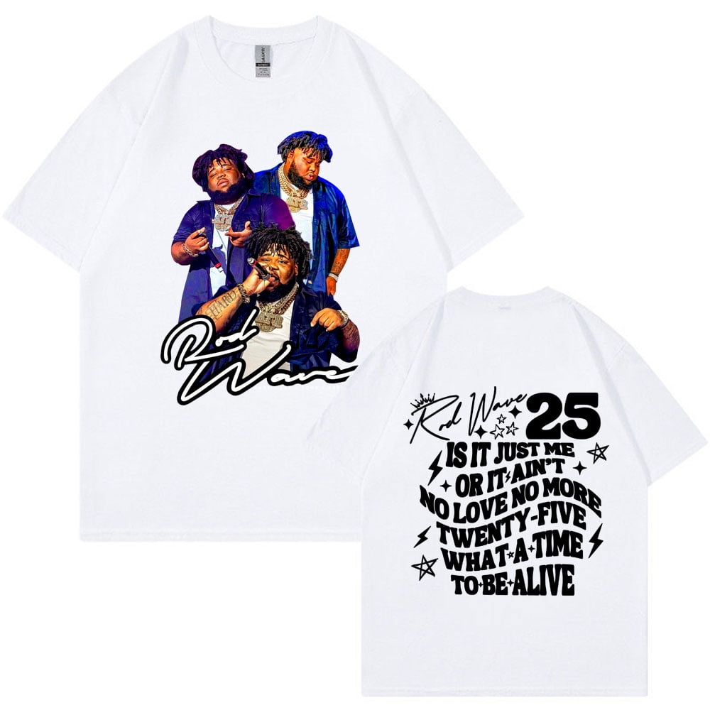 Rapper Rod Wave Last Lap 2025 Tour Print T Shirt Men's Hip Hop Retro ...