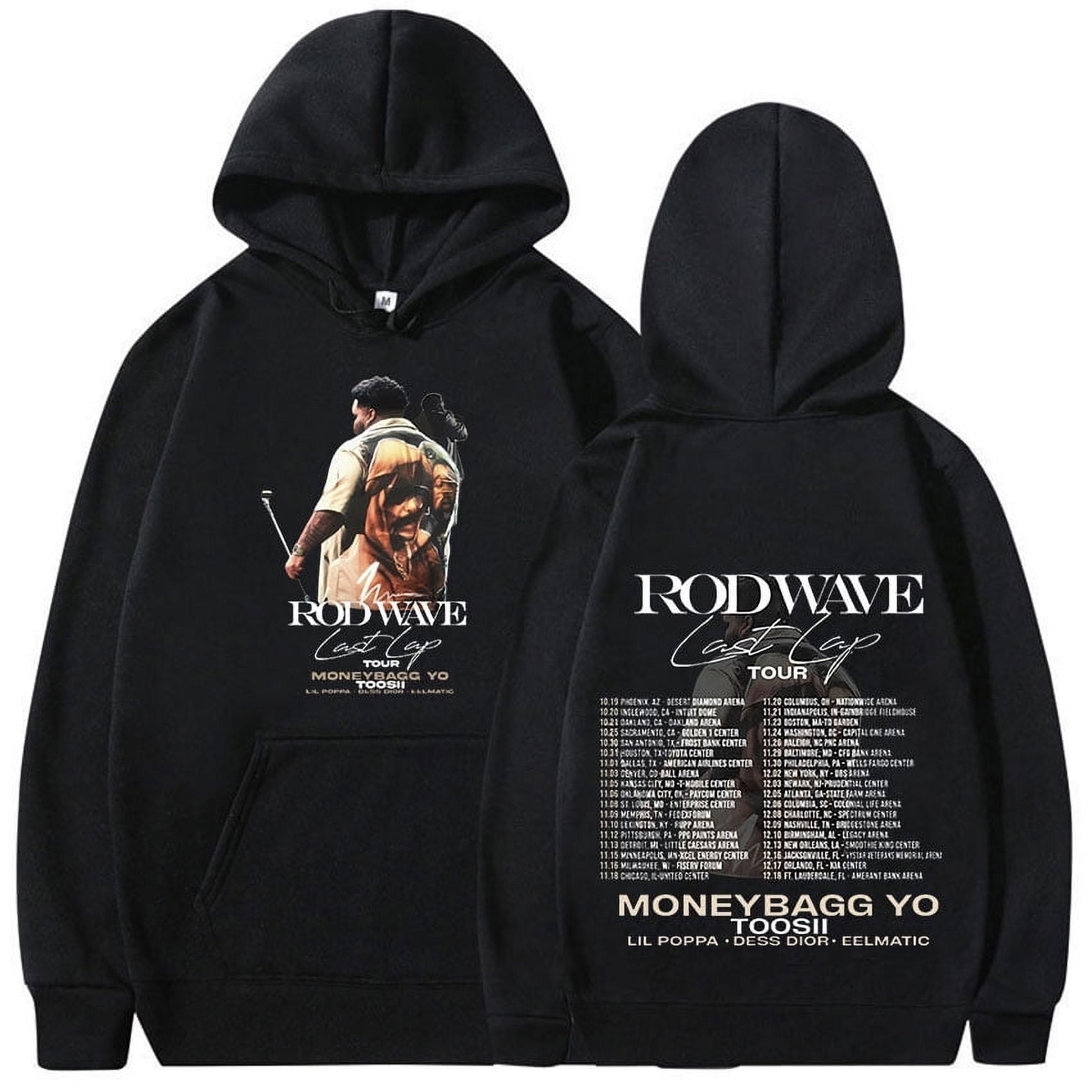 Rapper Rod Wave Last Lap Tour 2024 Print Hoodie Men Women Retro Fashion ...
