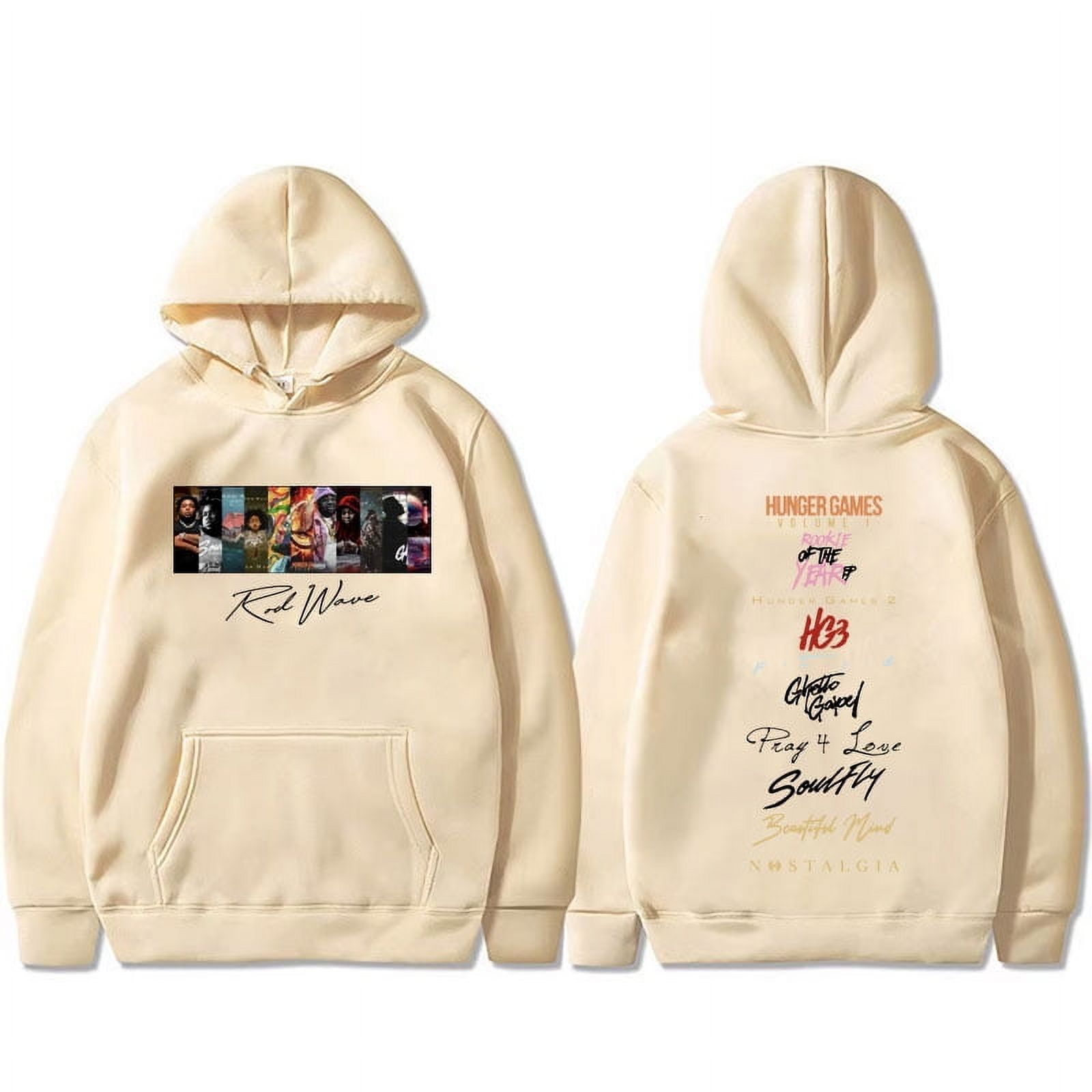 Rapper Rod Wave Music Album Cover Graphic Hoodie Men Women's Vintage ...
