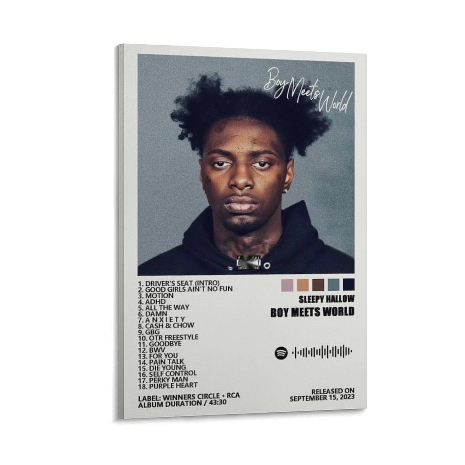 Rapper Sleepy Hallow Poster Boy Meets Frame-style16x24inch(40x60cm ...