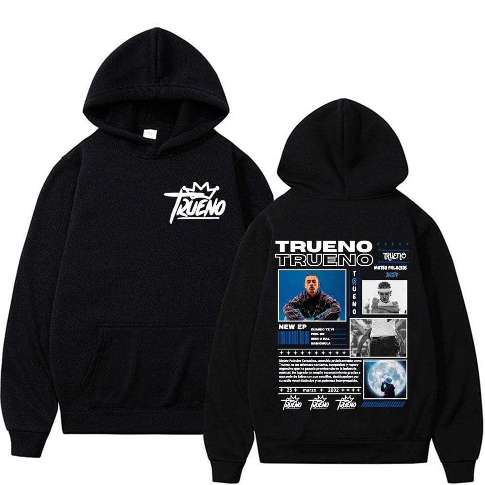 Rapper Trueno Album Cover Hoodie - Unisex Harajuku Style, Hip Hop Punk ...