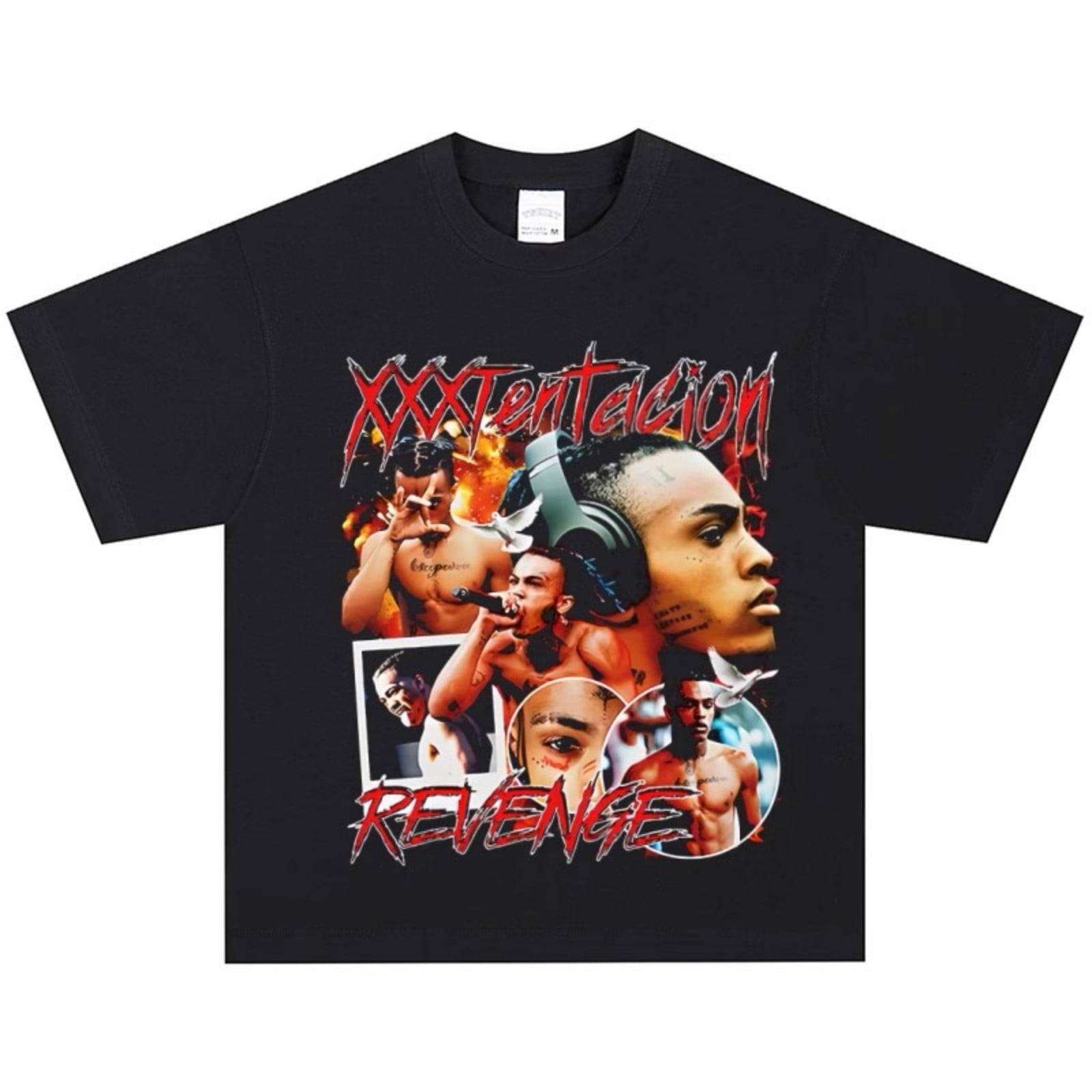 Rapper XXXTentacion Shirt Women Men Fashion Casual Crewneck Short ...