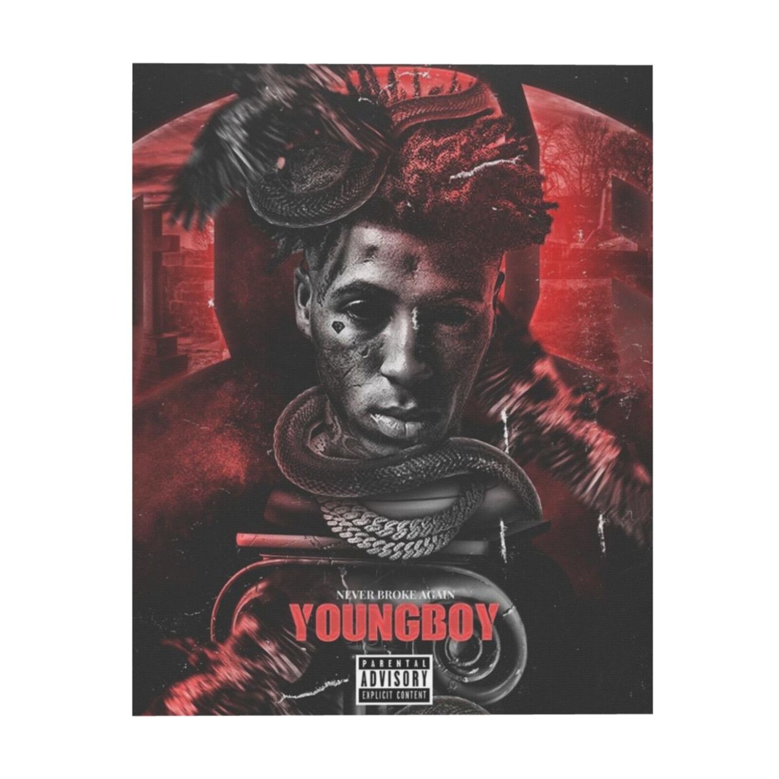 Rapper YoungBoy Never Broke Again Canvas Decorative Poster Art Picture ...