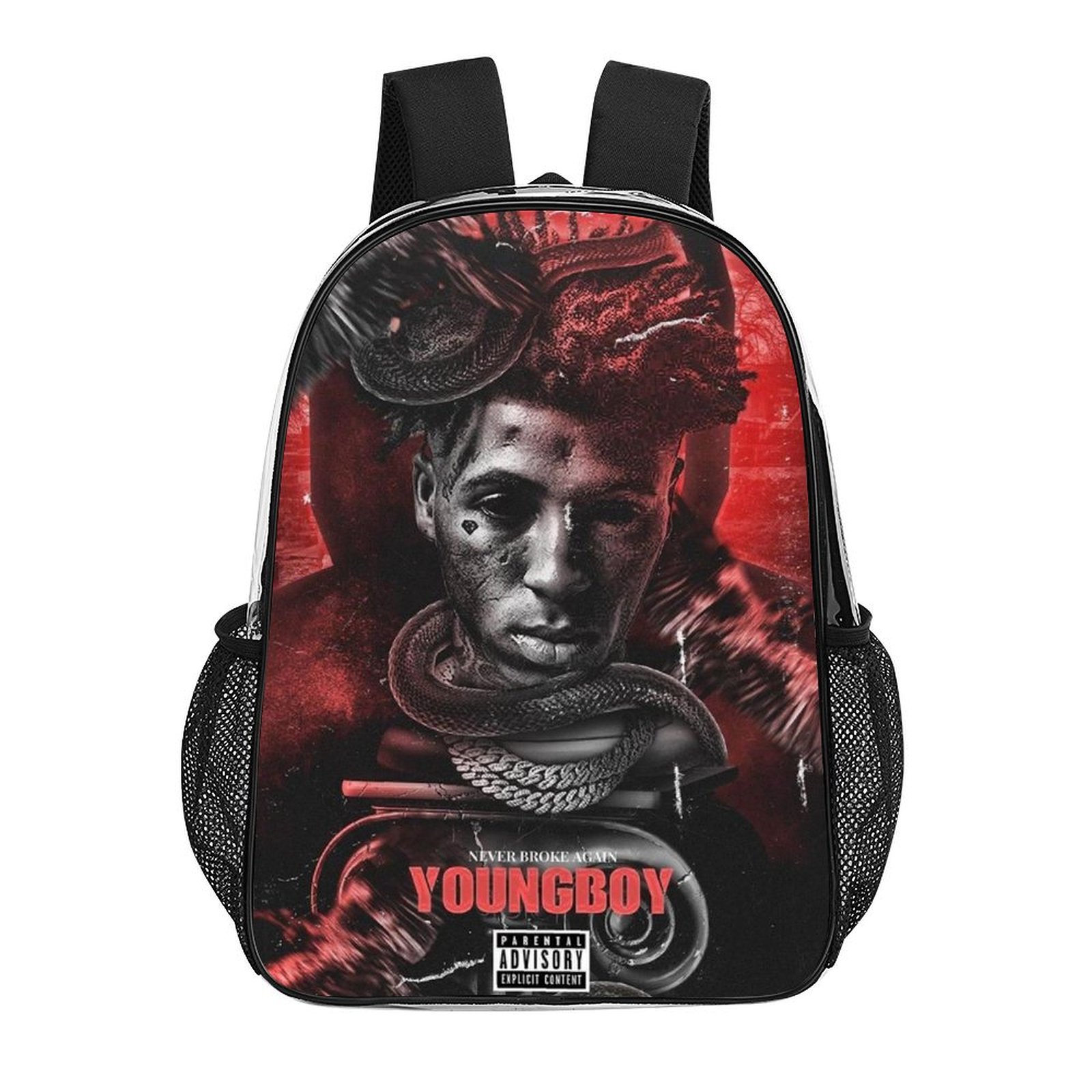 Rapper YoungBoy Never Broke Again Clear Backpack Transparent Bag 17 ...