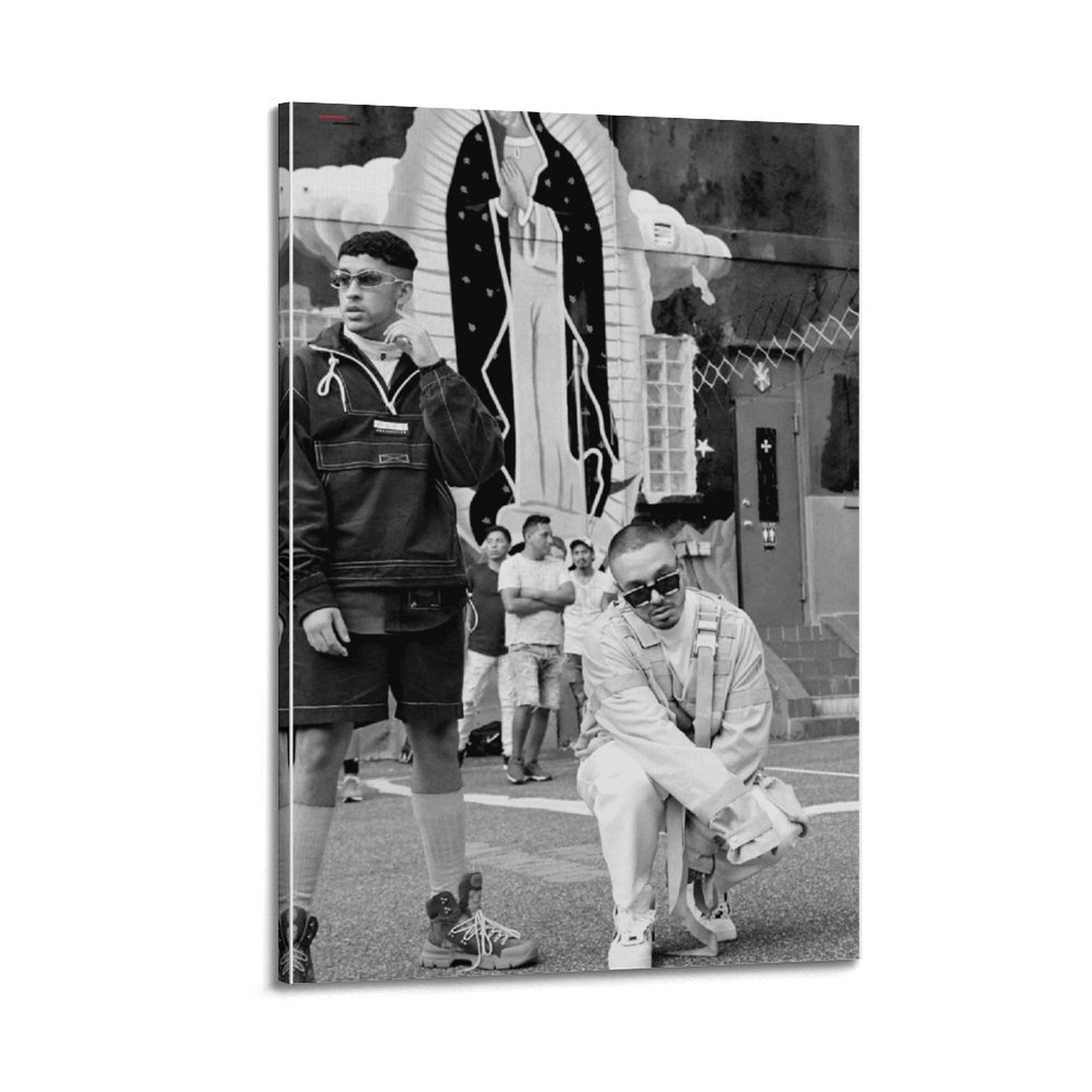 Rappers Bad Bunny And J Balvin Anime Star Music Picture Wall Art ...