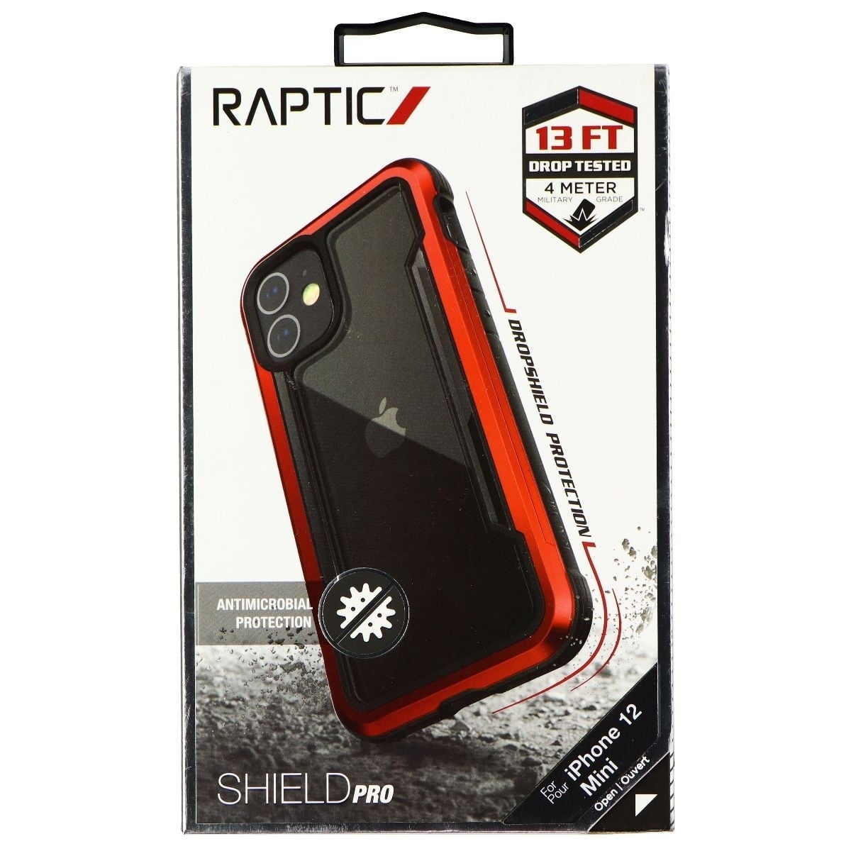 Raptic Shield Pro Series Case for iPhone 12 Mini - Red/Clear - Walmart.com