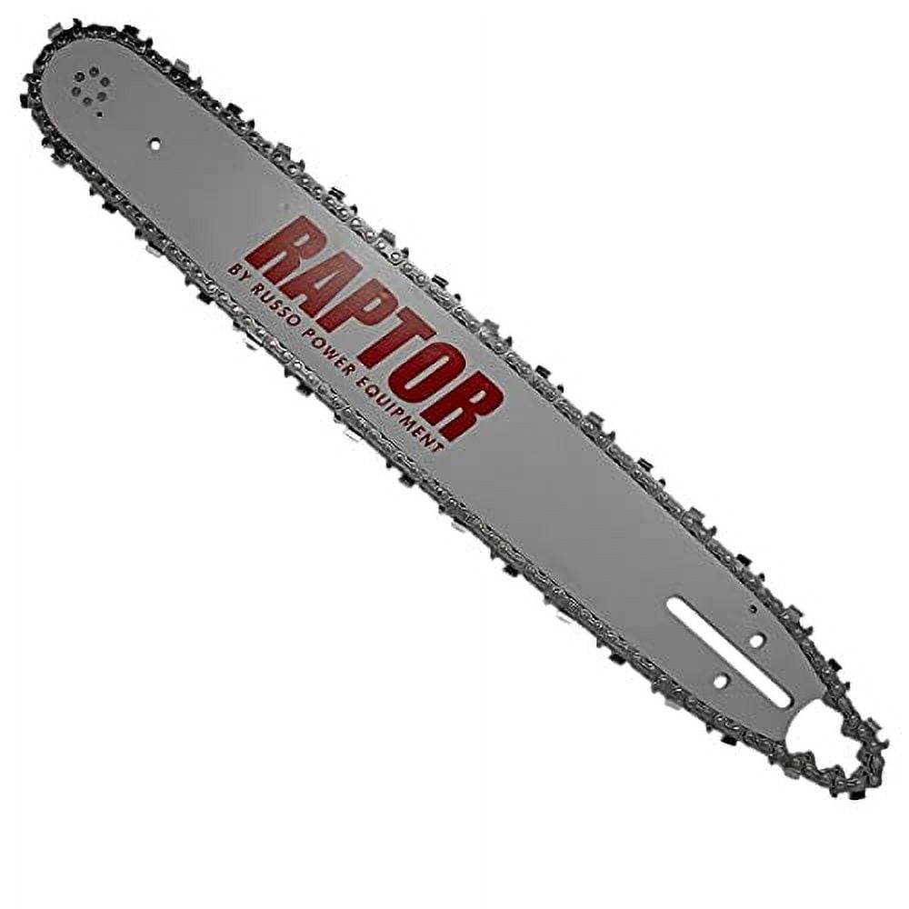 Raptor 18" Chainsaw Bar and Chain 3/8 Pitch 68 Drive Links .058 Gauge ...