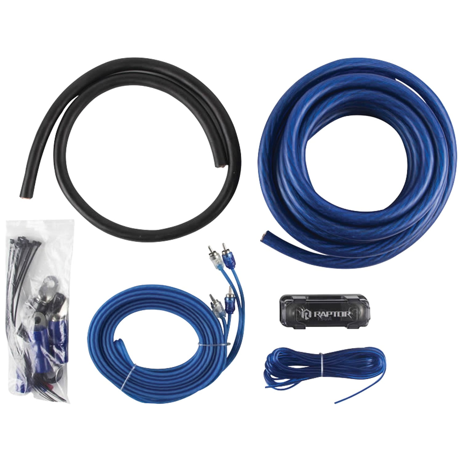 Raptor Bulk Series R2 1/0-Gauge Amp Installation Kit, R2AK0PT - Walmart.com