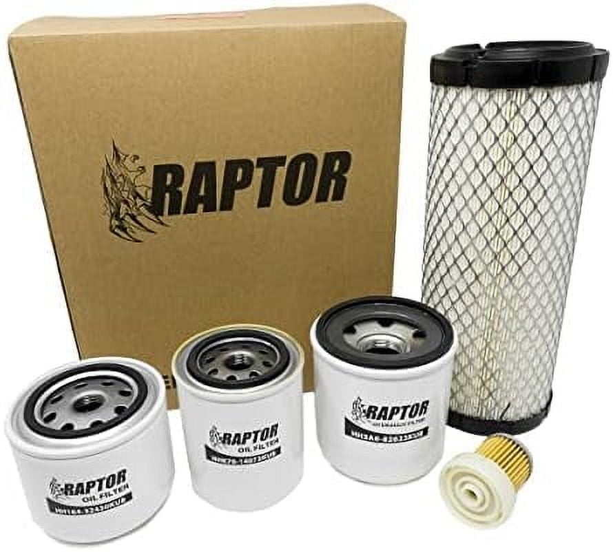 Raptor Filter Kit for Kubota L-Series HST L2800 L3200 L3400 L3800 Tractors - Walmart.com