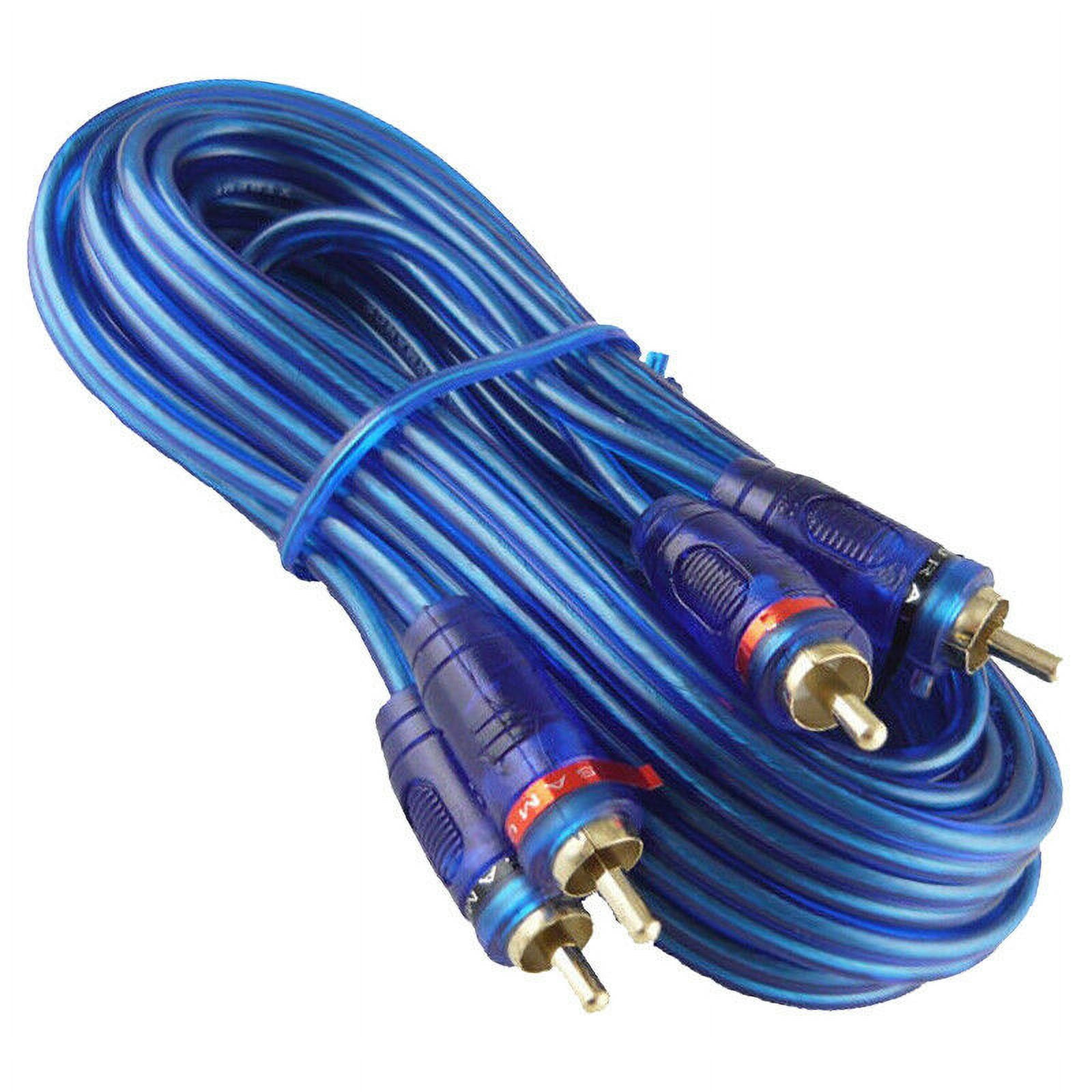 Raptor (Metra) 20' Neon Blue Series RCA Audio Cable - Walmart.com