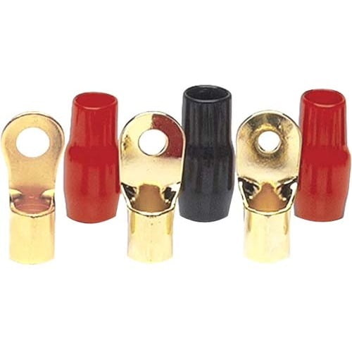 Raptor R438RT 4 AWG 3/8" Gold Ring Terminals, Mid-Series, 20/Pkg ...